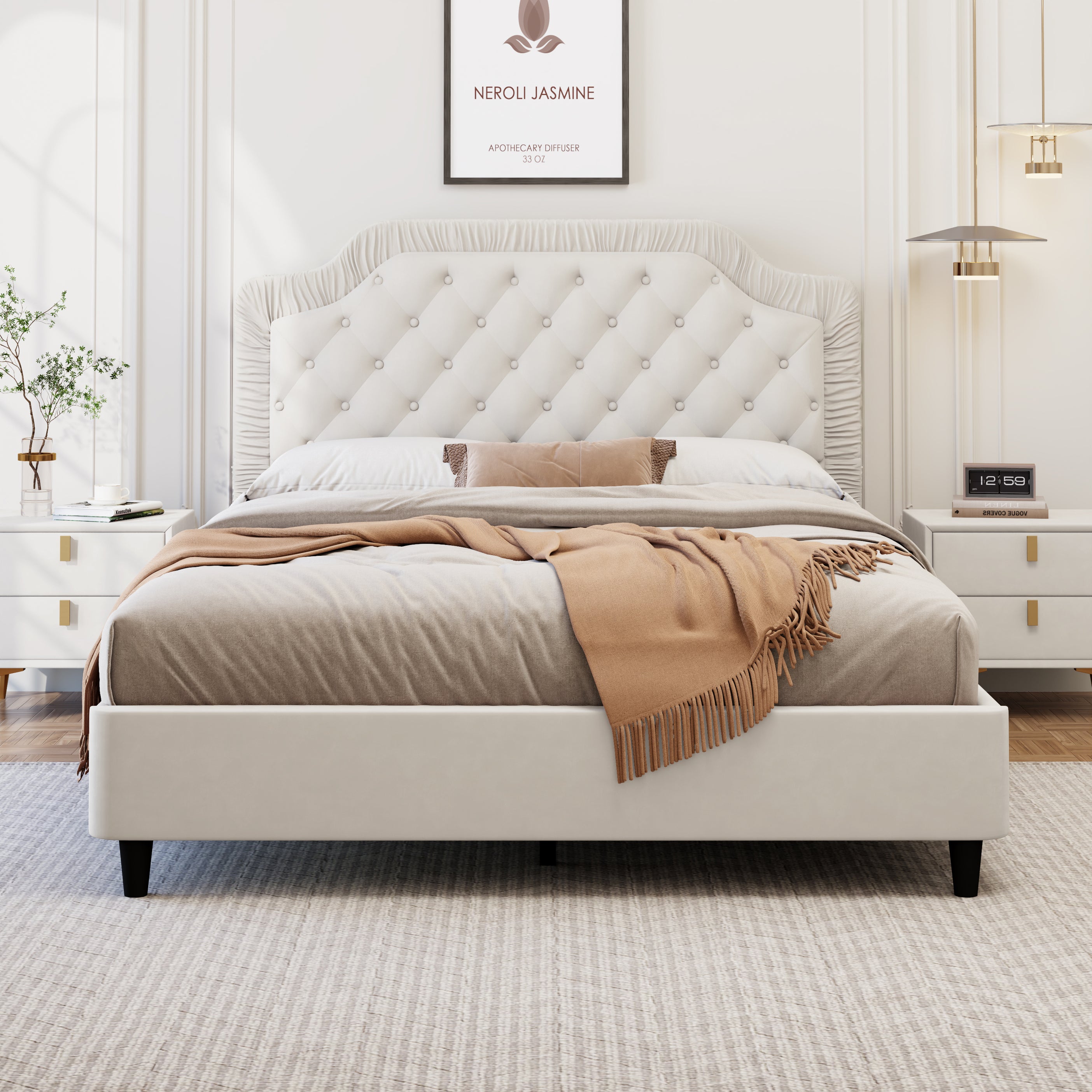 Button Tufted Headboard Bed – Pier 1