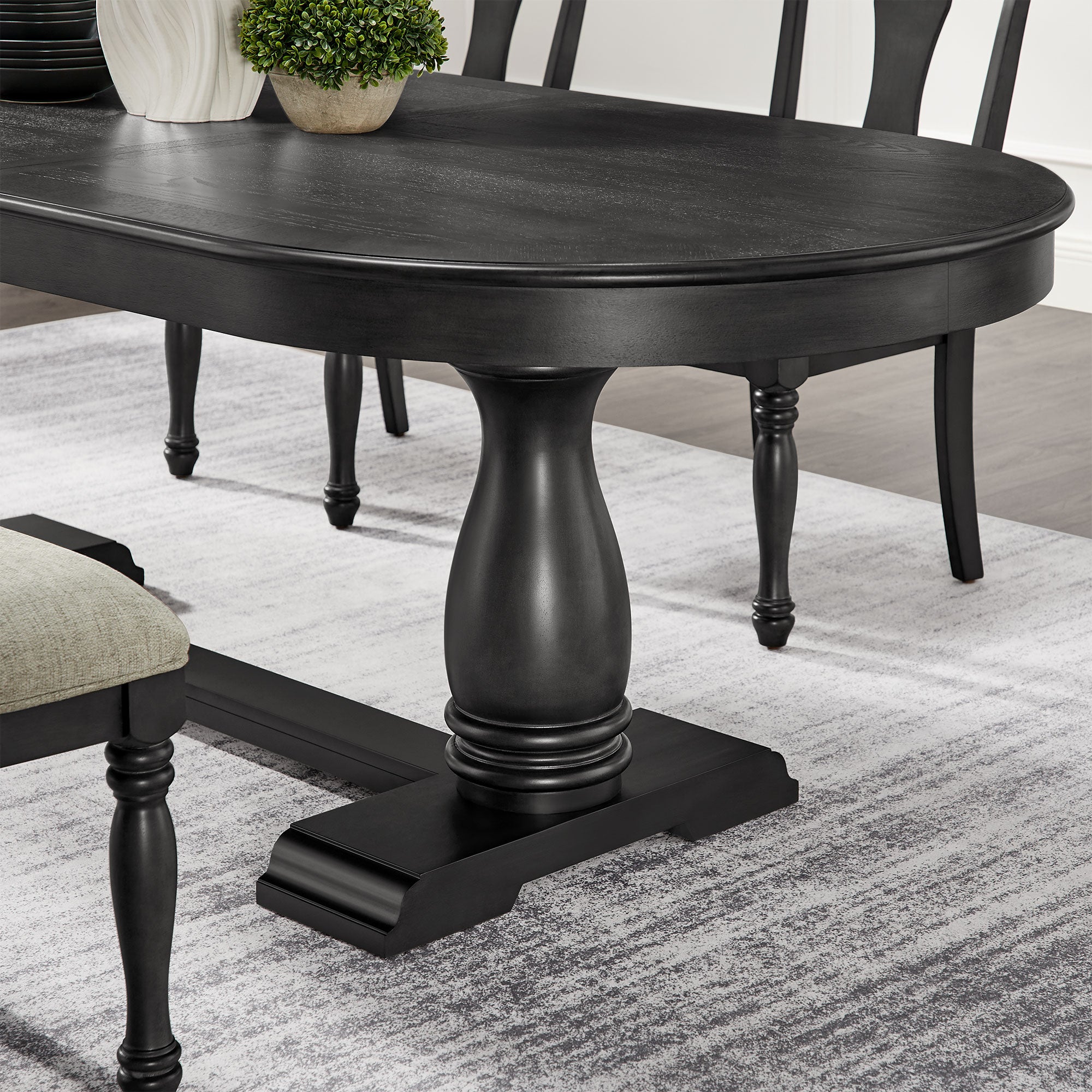 Aquarion Extendable Dining Table with Oval Shaped and Wood Frame - Pier 1