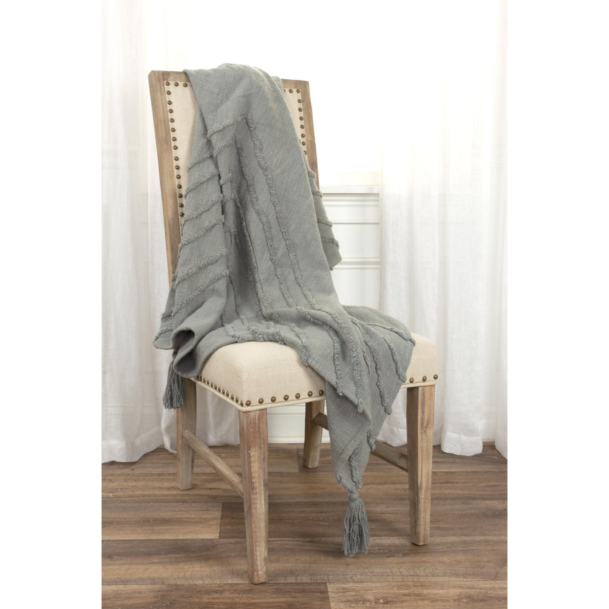 Geometric 100% Woven Textured Cotton Throw - Pier 1