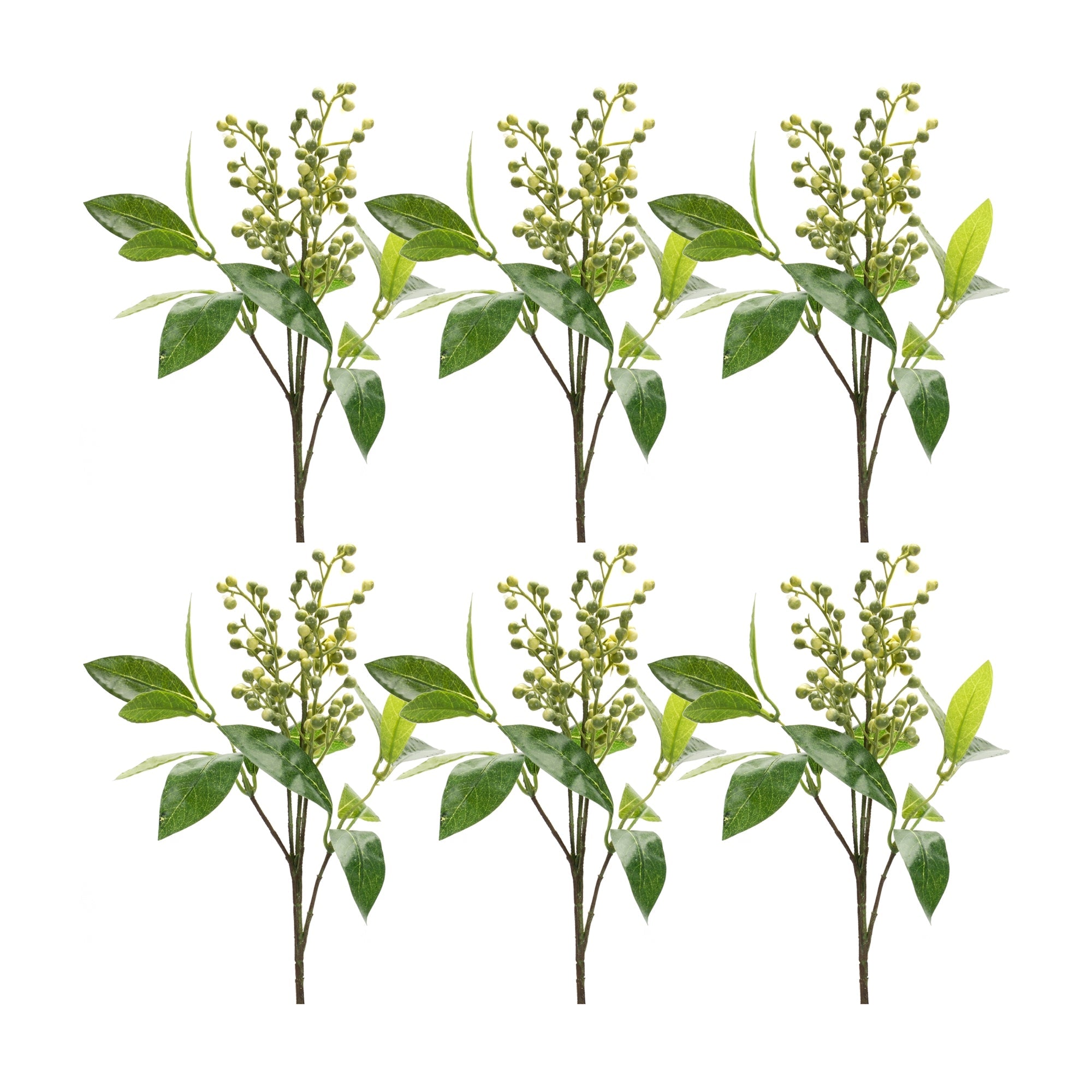 Green Berry Foliage Spray (Set of 6) - Pier 1