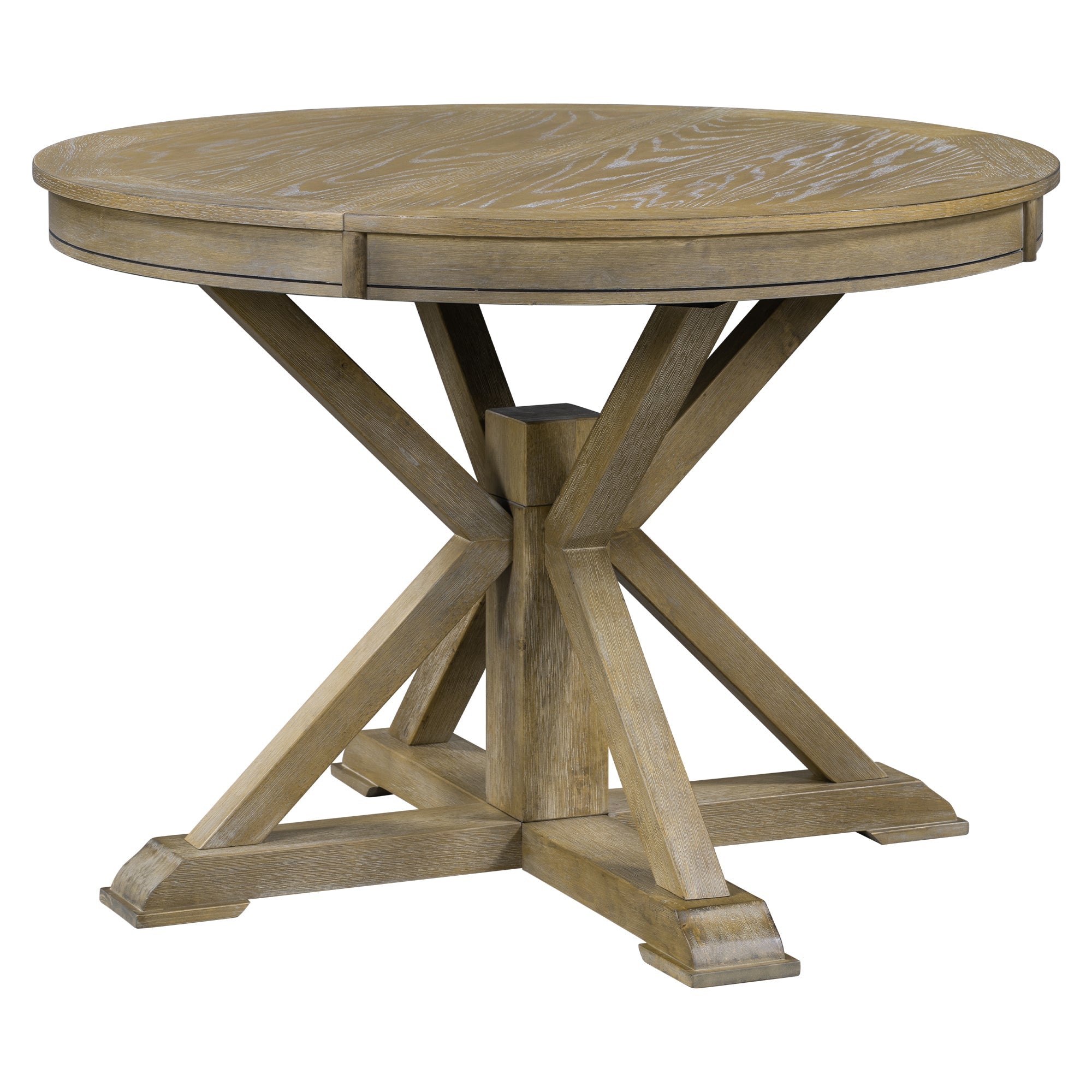 Melin Extendable Dining Table with Wood Frame and X-Shaped Base - Pier 1