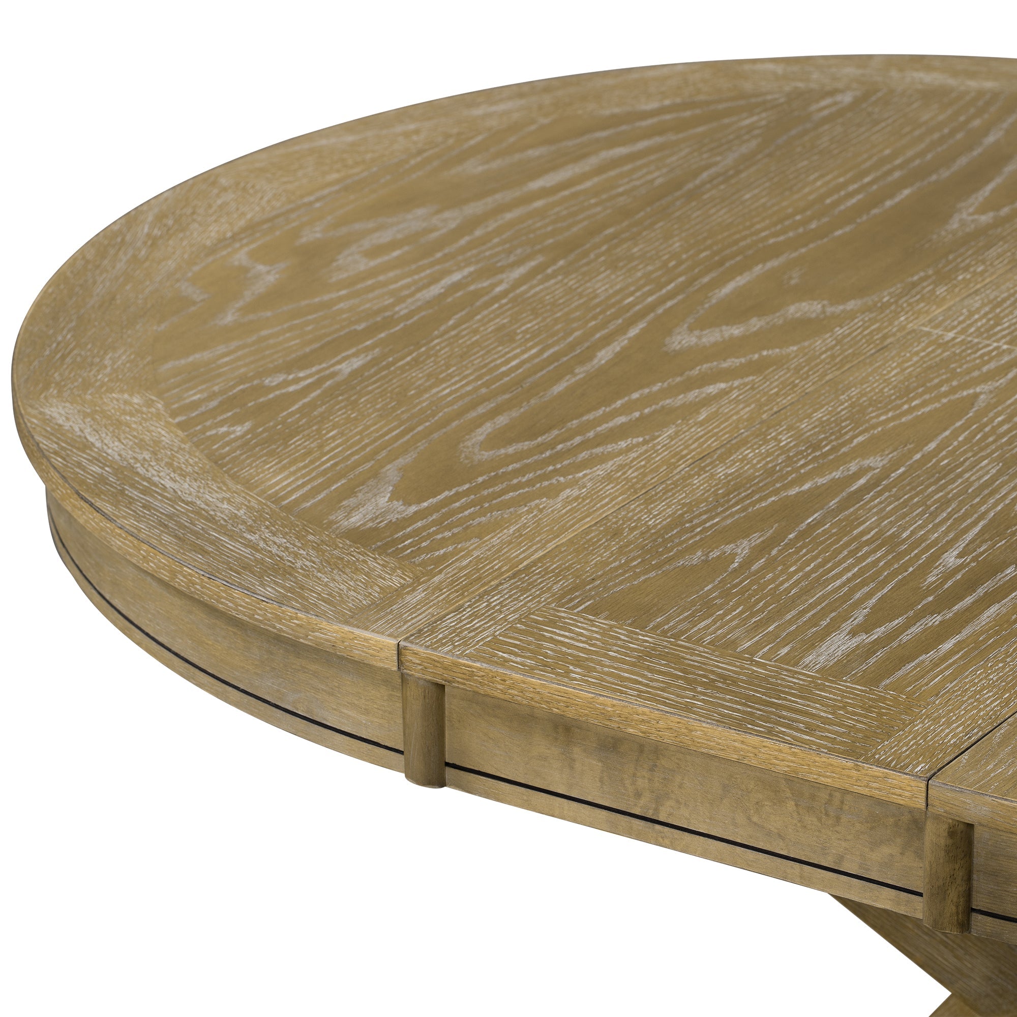 Melin Extendable Dining Table with Wood Frame and X-Shaped Base - Pier 1