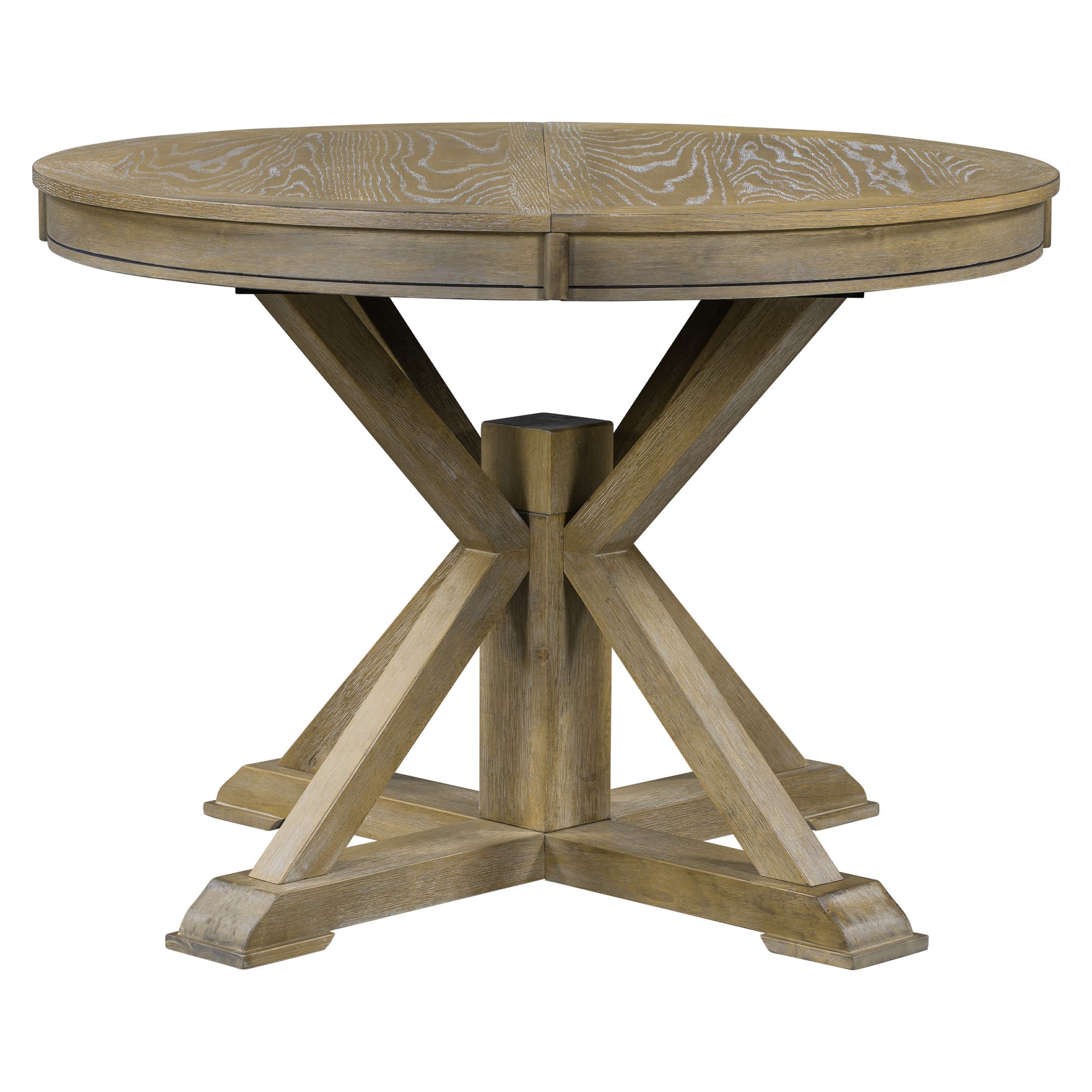 Melin Extendable Dining Table with Wood Frame and X-Shaped Base - Pier 1
