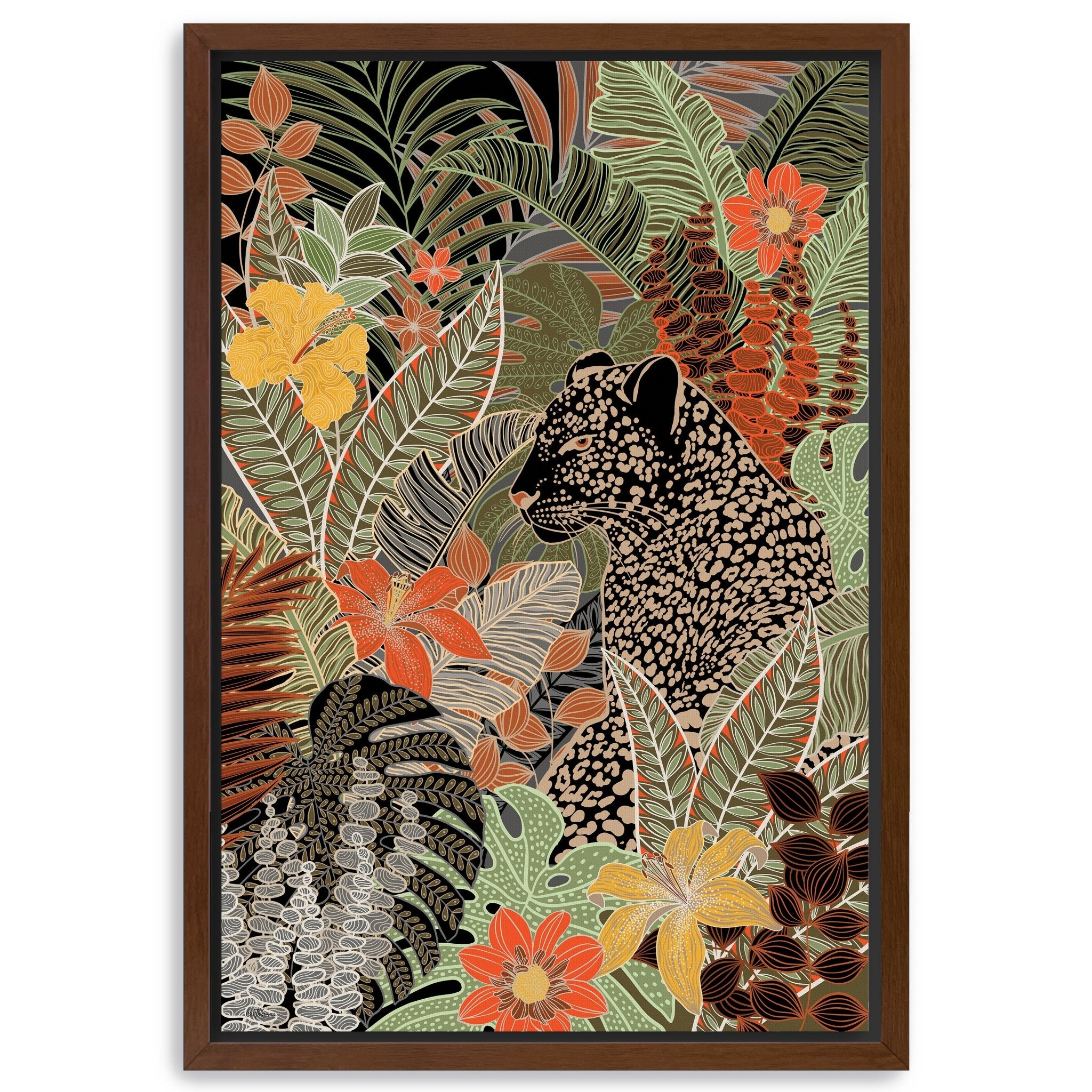 Modern Leopard Canvas Giclee - Pier 1
