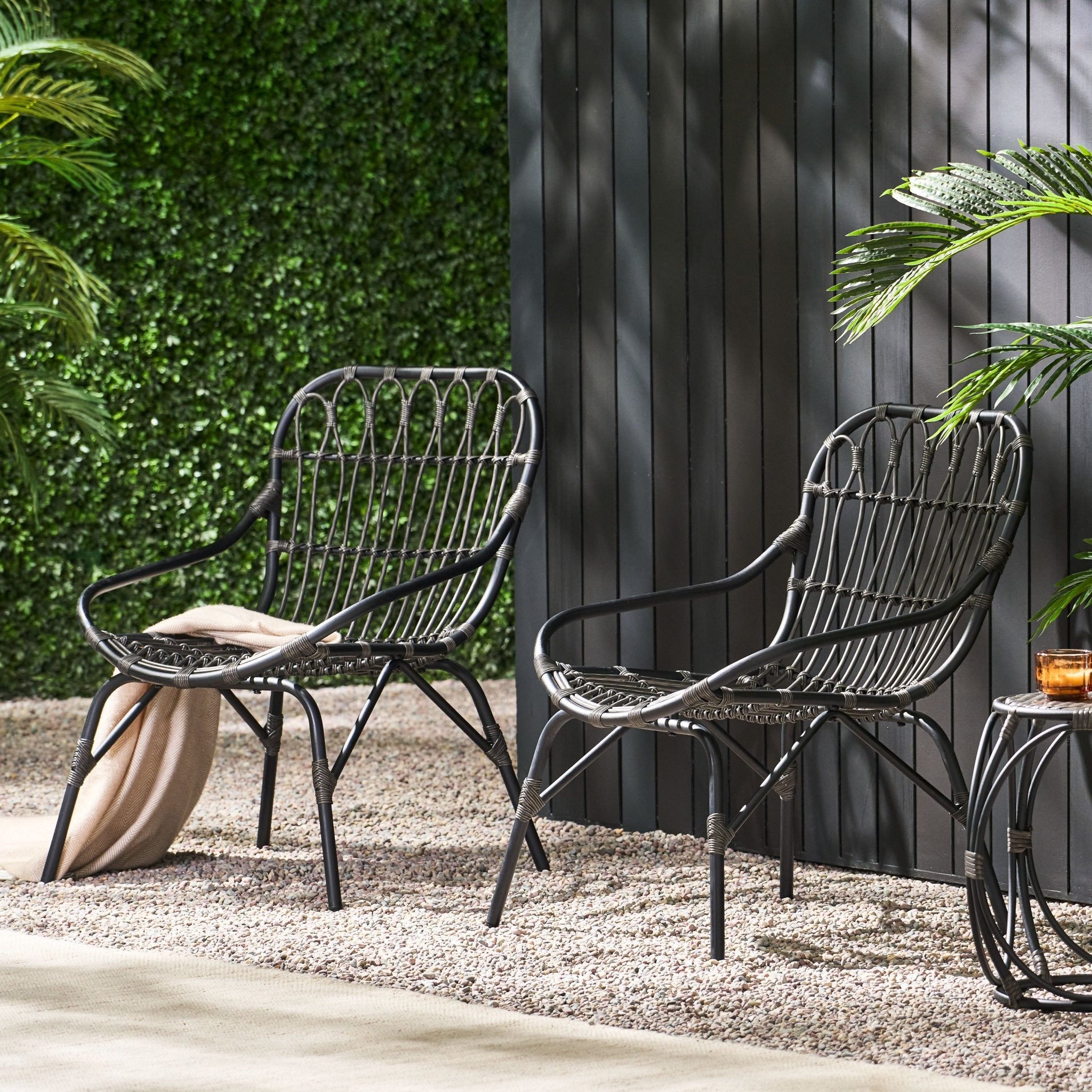 Monsoon Outdoor Accent Chair with Open Weave Design - Pier 1