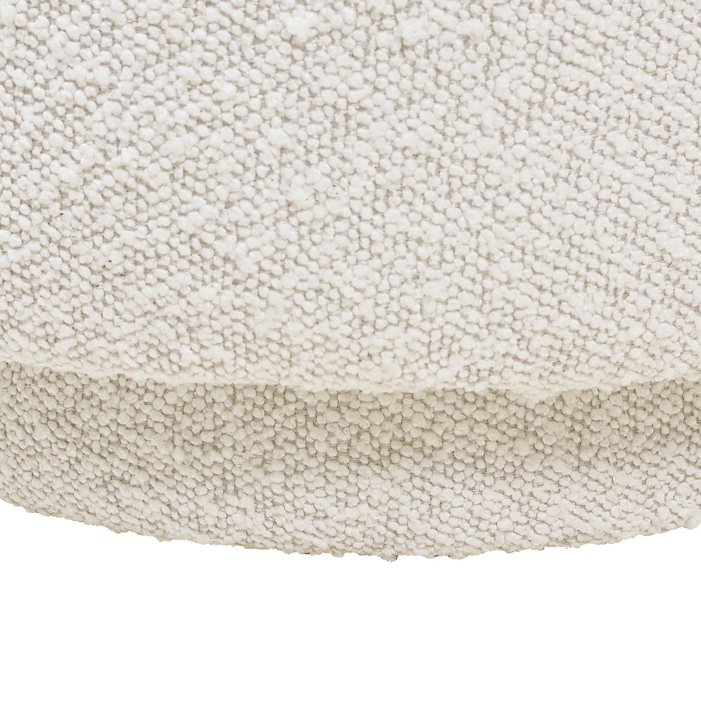 15" Mushroom Footstool with Sherpa-Textured Upholstery - Pier 1