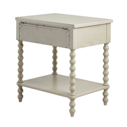 Nightstand with 1 Drawer and Turned Legs - Pier 1