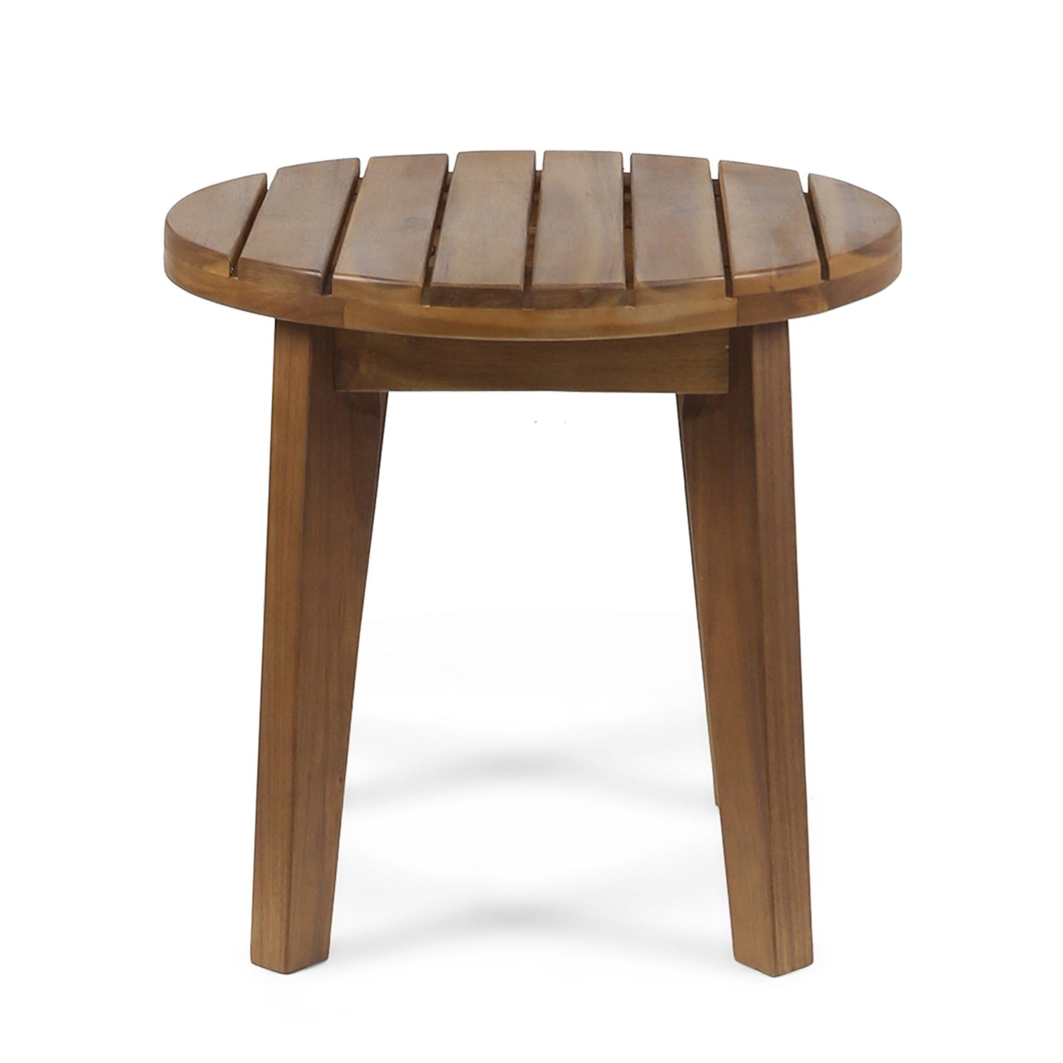 Outdoor Acacia Wood Side Table with Weather Resistance - Pier 1