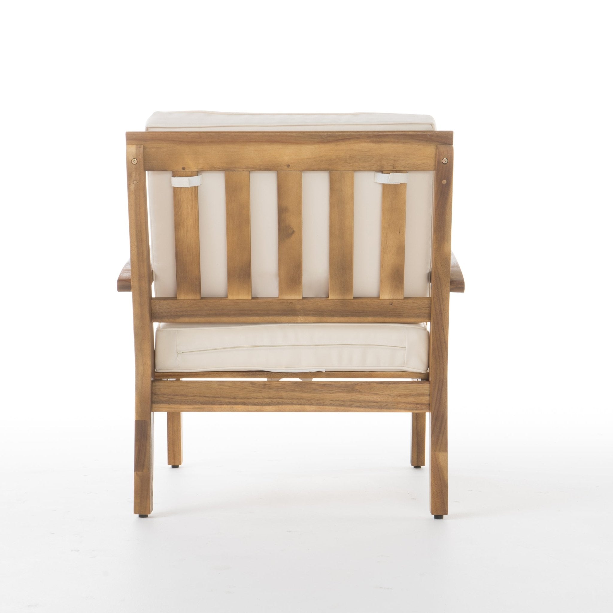 Outdoor Club Chair with Cushion and Acacia Wood Frame - Pier 1