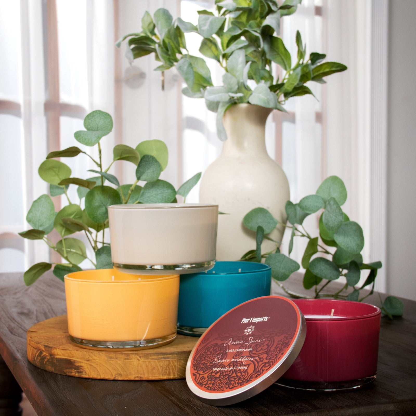 Pier 1 Asian Spice® Filled 3-Wick Candle 14oz - Pier 1