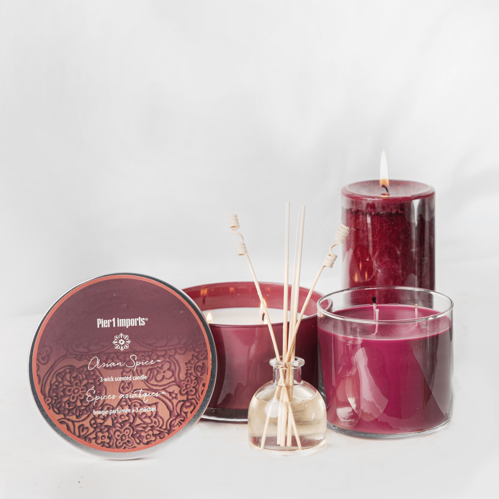 Pier 1 Asian Spice® Filled 3-Wick Candle 14oz - Pier 1