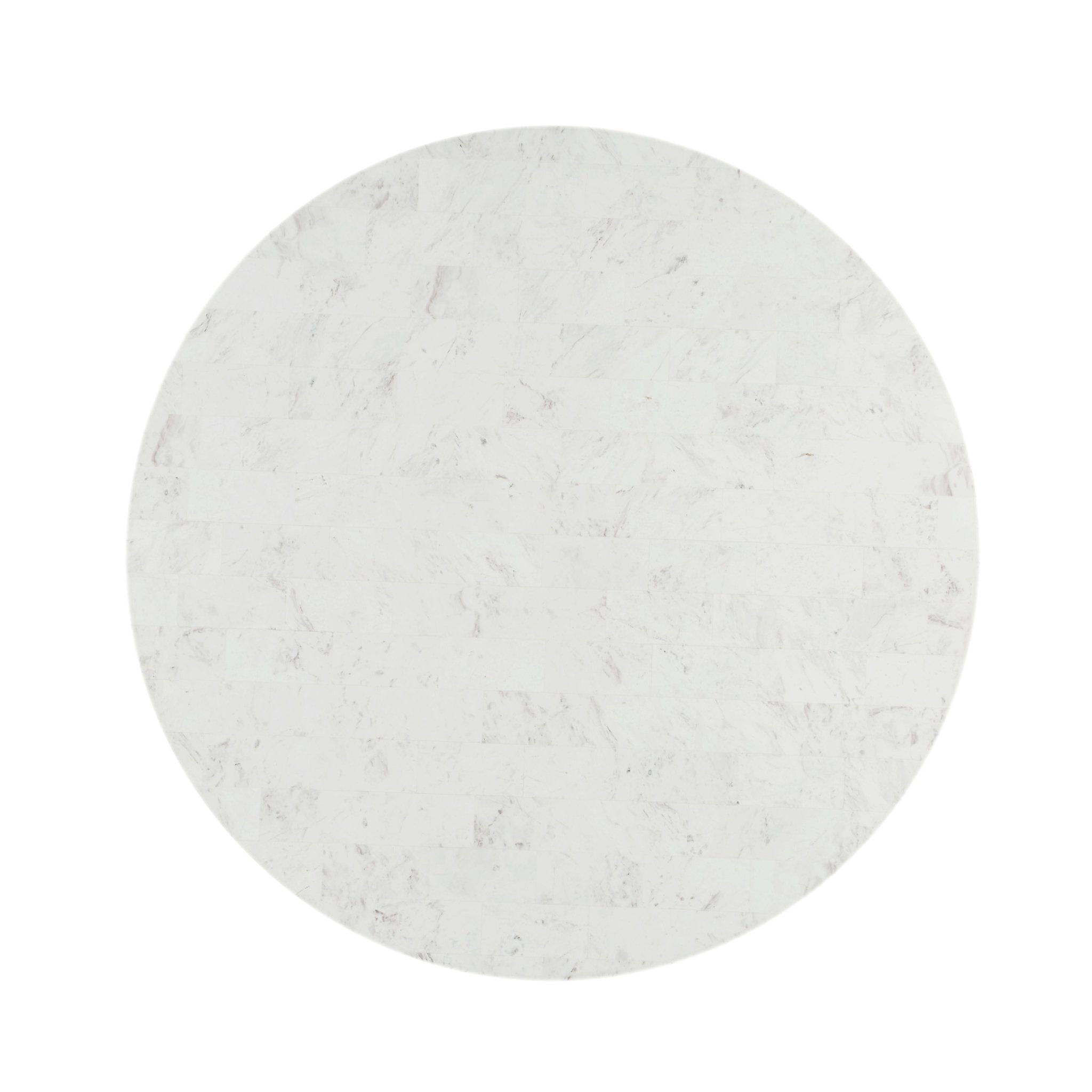Round Dining Table with Marble Top and Wood Frame - Pier 1