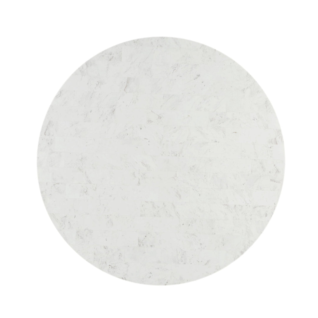 Round Dining Table with Marble Top and Wood Frame - Pier 1