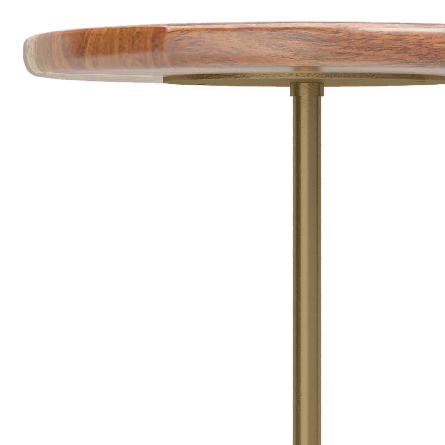 Side Table with Acacia Wood Top and Marble Base - Pier 1