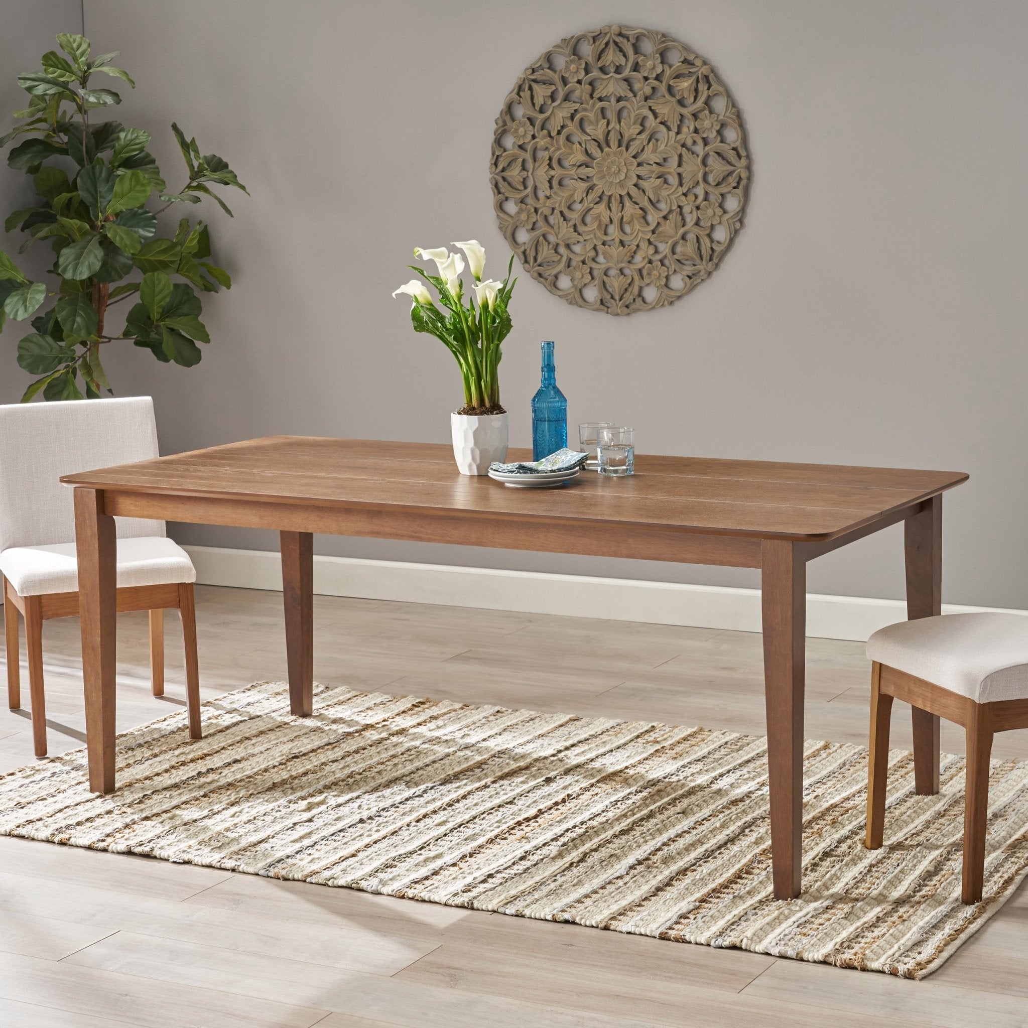Solid Wood Dining Table with Square Legs - Pier 1