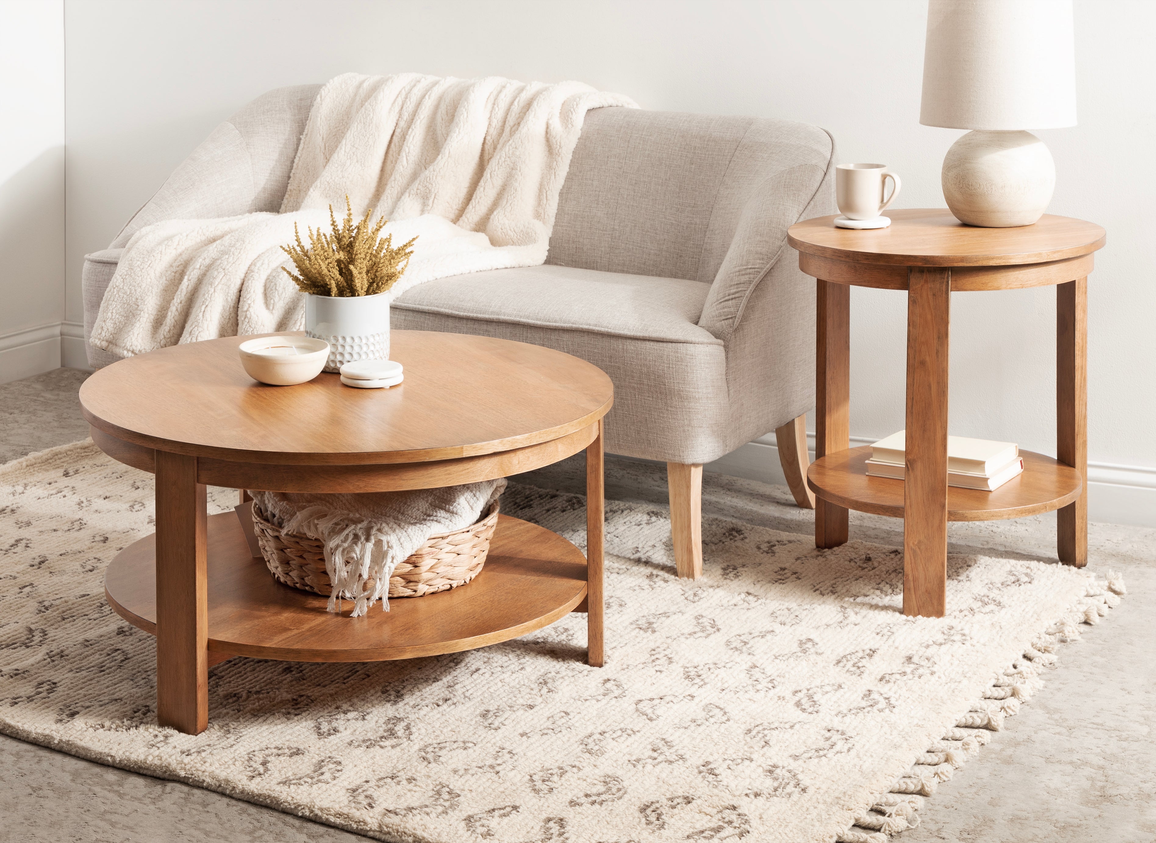 Foxford Round Wood Coffee Table – Pier 1