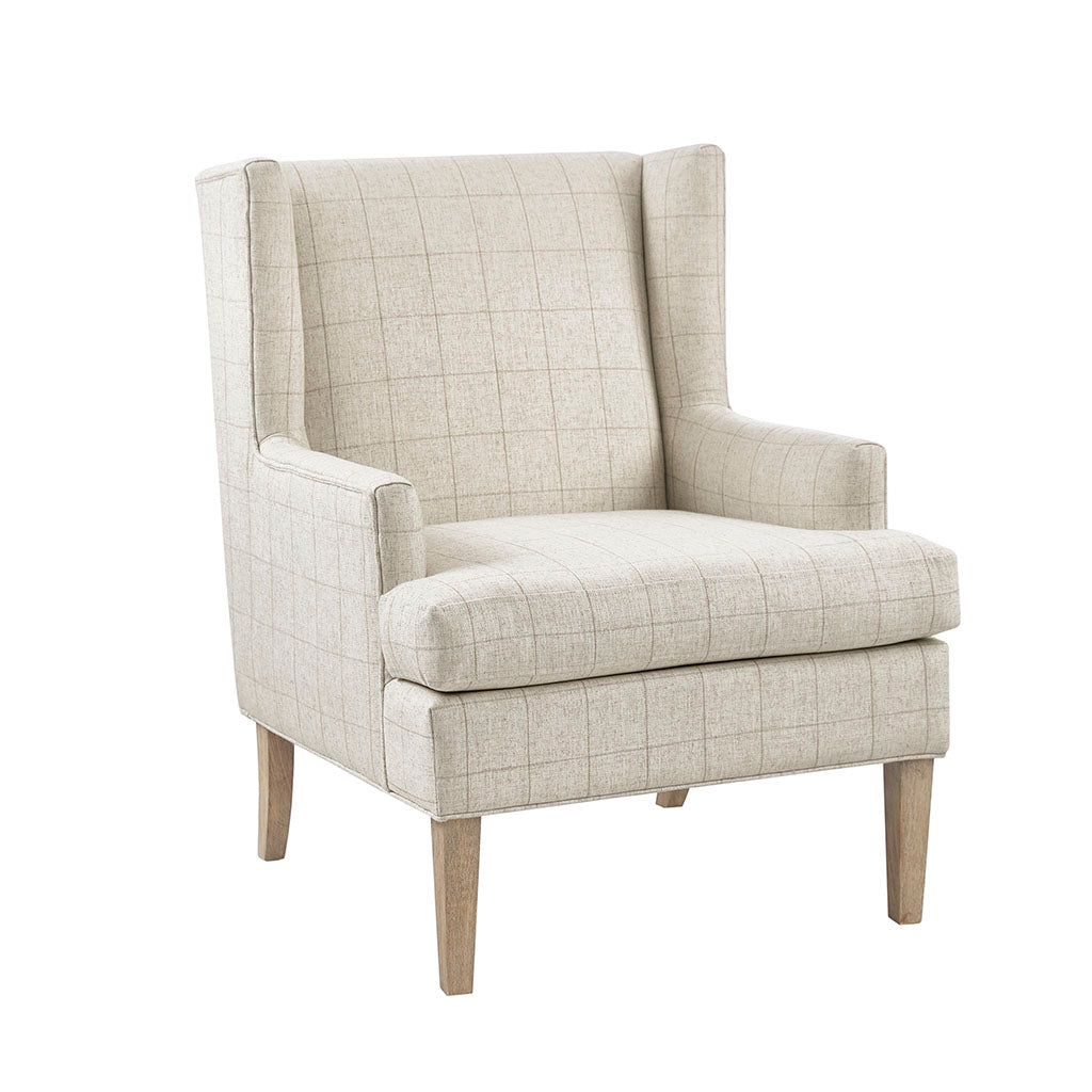 Upholstered Accent Chair with Wing Back and Recessed Arms - Pier 1