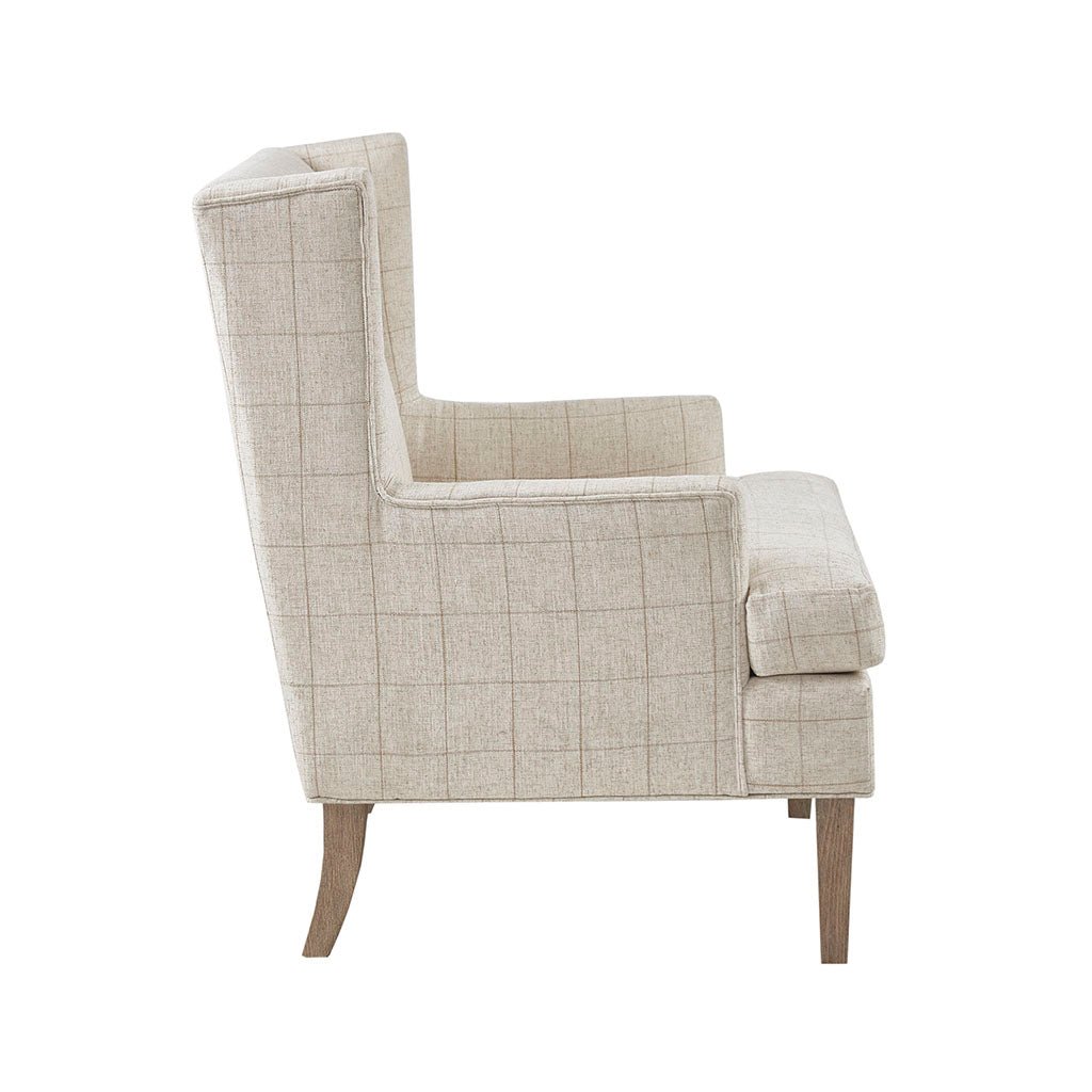 Upholstered Accent Chair with Wing Back and Recessed Arms - Pier 1