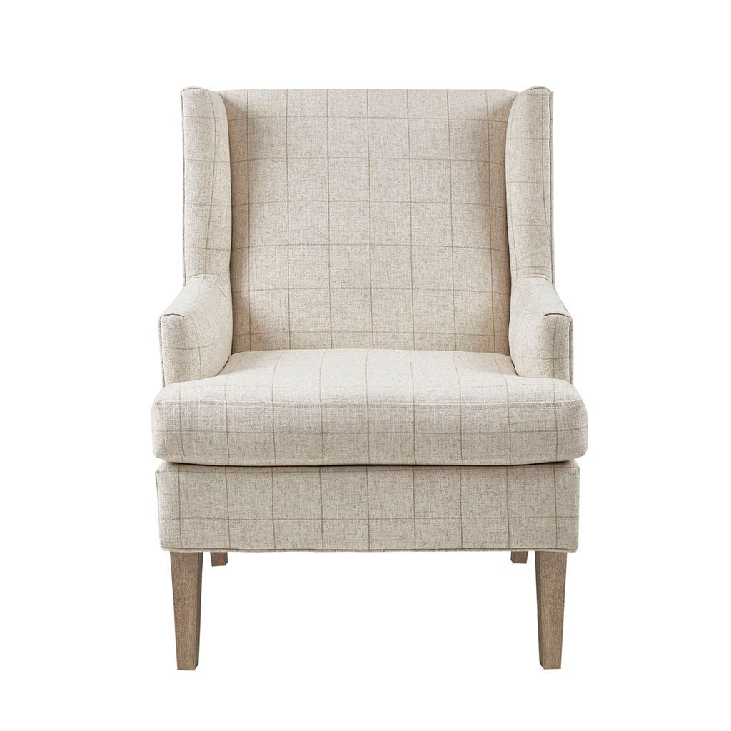 Upholstered Accent Chair with Wing Back and Recessed Arms - Pier 1