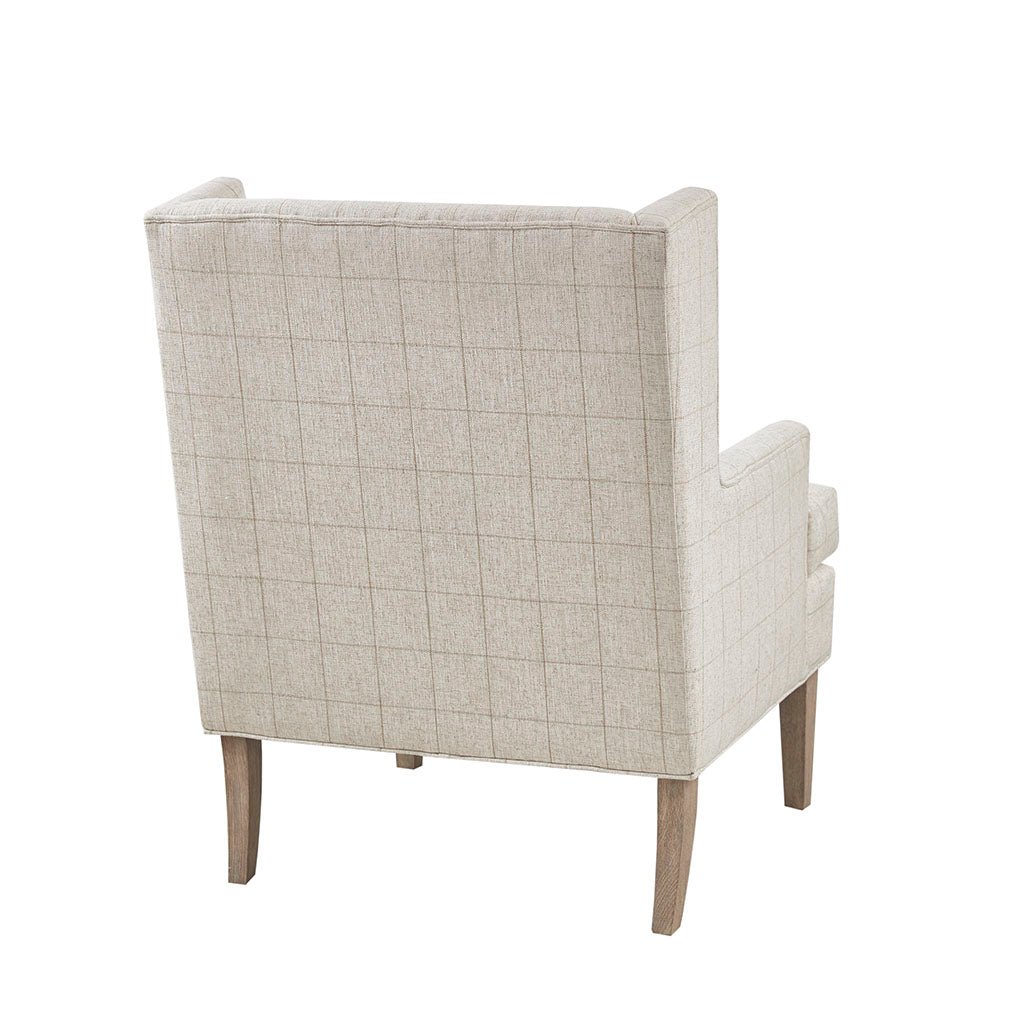 Upholstered Accent Chair with Wing Back and Recessed Arms - Pier 1