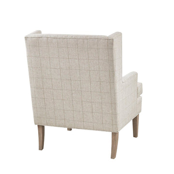 Upholstered Accent Chair with Wing Back and Recessed Arms - Pier 1