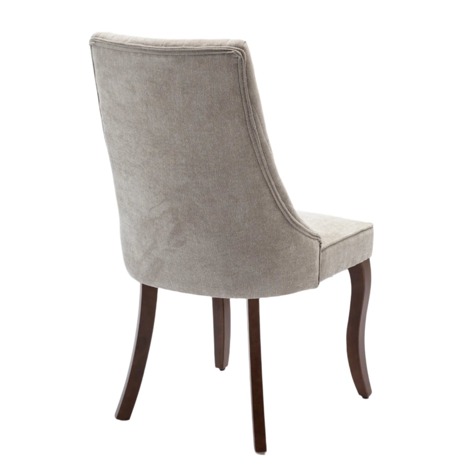 Upholstered Dining Chair with Curved Legs and High Backres, Set of 2 ...
