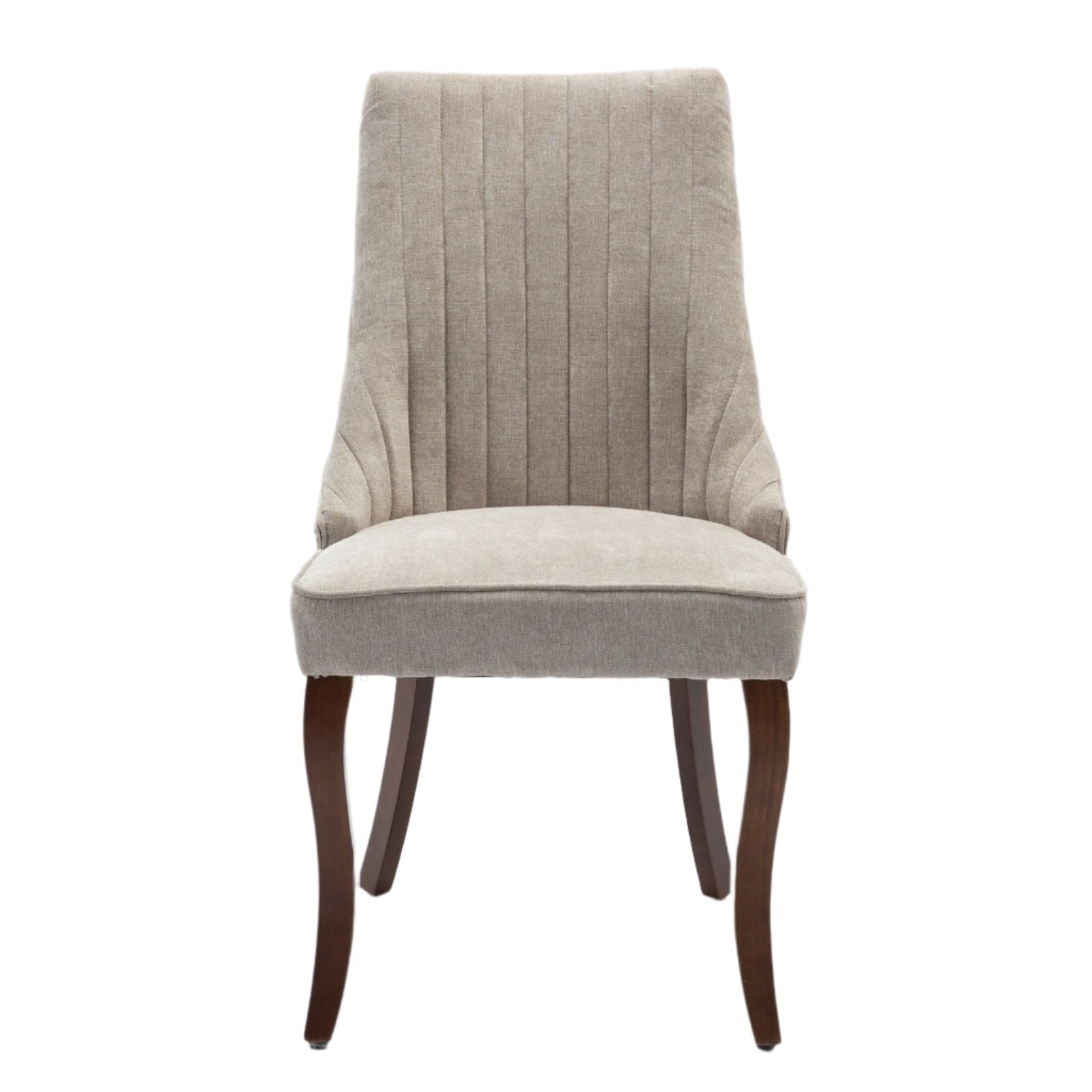 Upholstered Dining Chair with Curved Legs and High Backres, Set of 2 ...