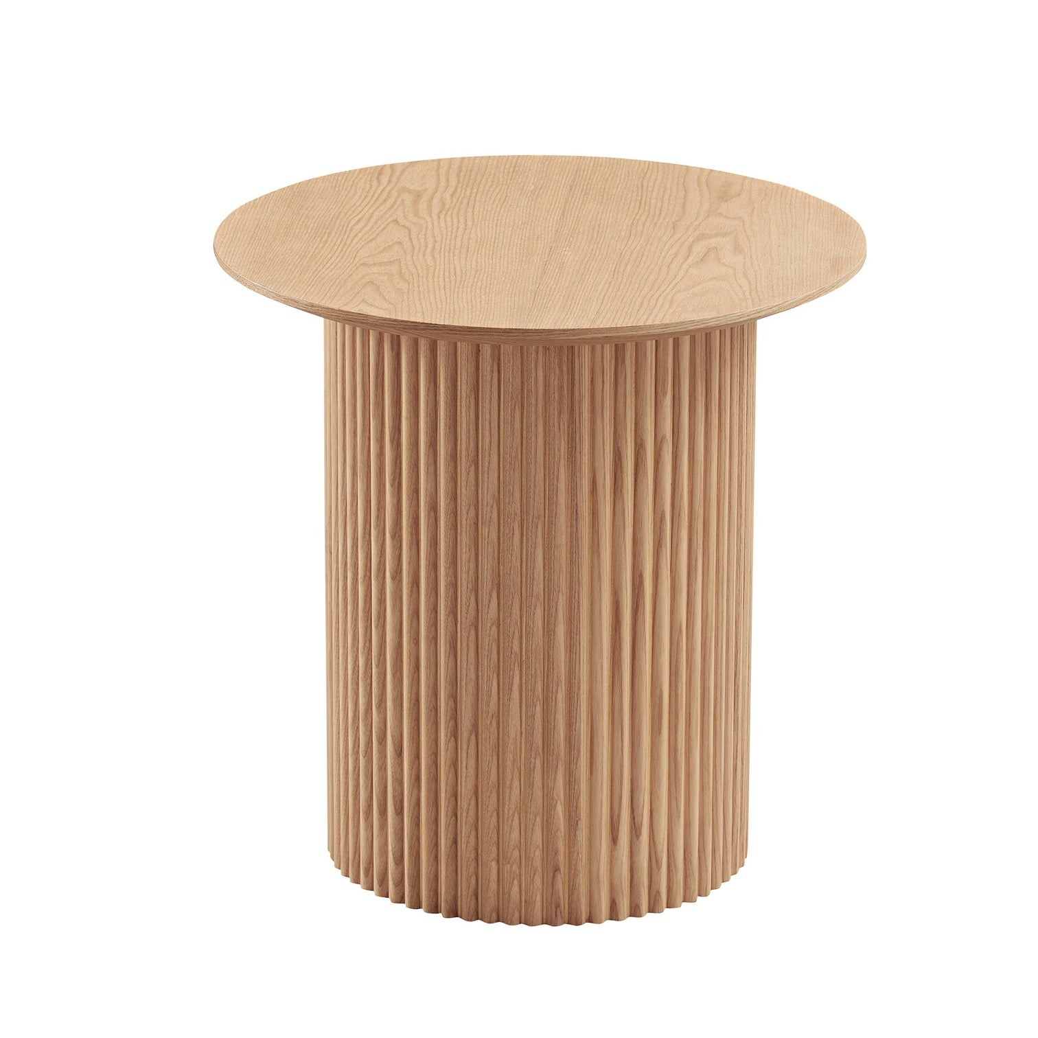 Volet 17.71" Round Side Table with Wave Pattern Base - Pier 1