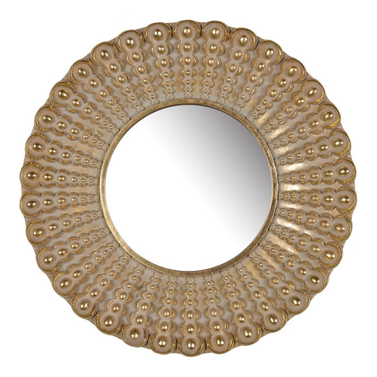 Whimsyes Round Mirror with Radiant Beaded Sunburst Design - Pier 1