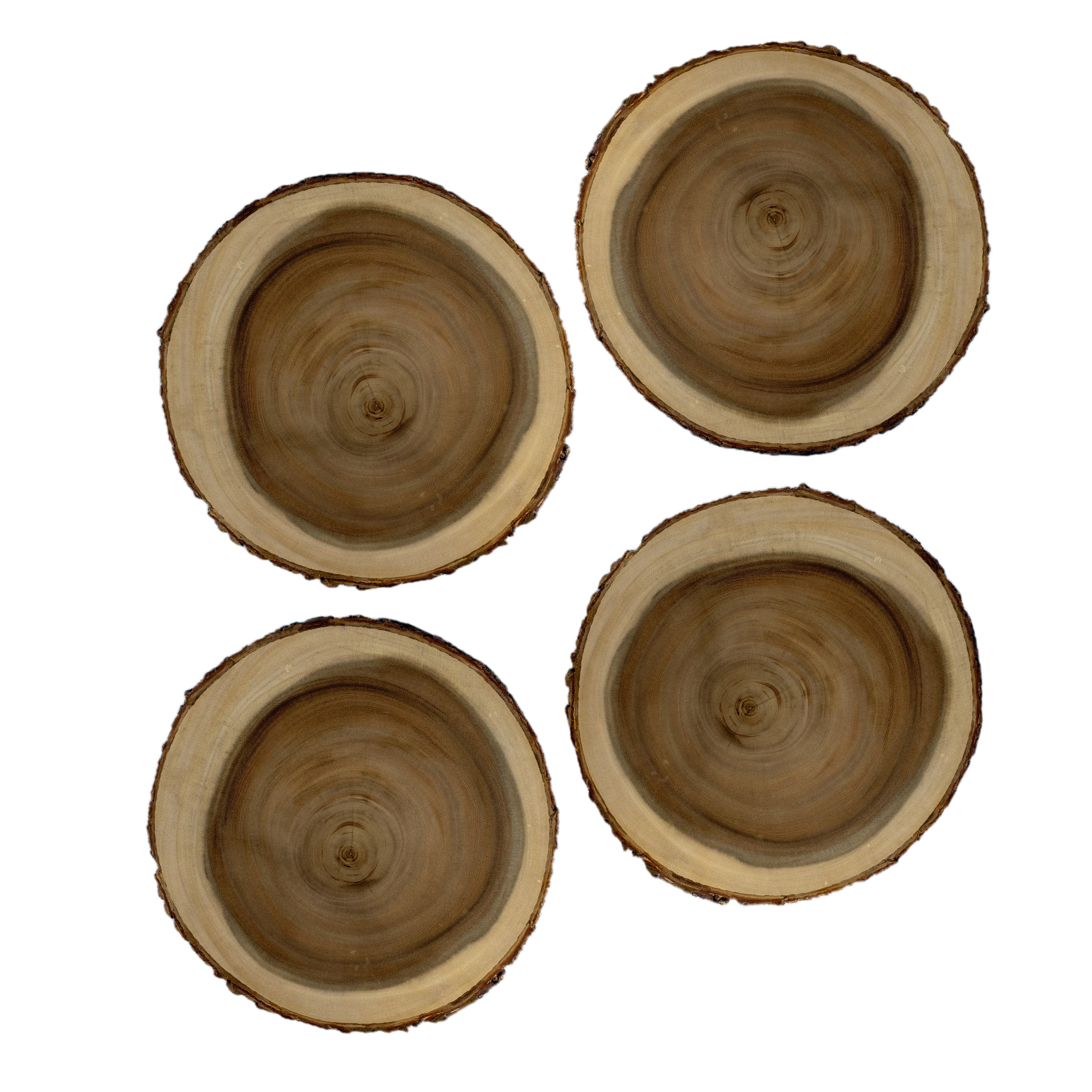 Wood Bark Chargers, Set of 4 - Pier 1