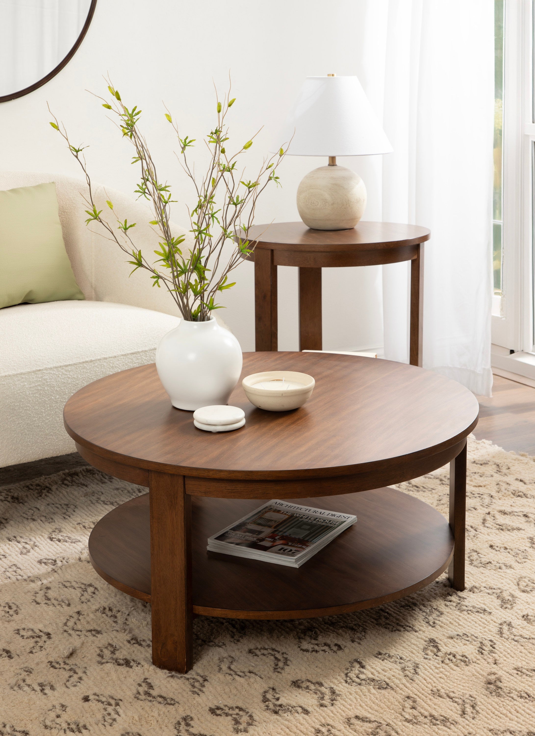 Foxford Round Wood Coffee Table – Pier 1