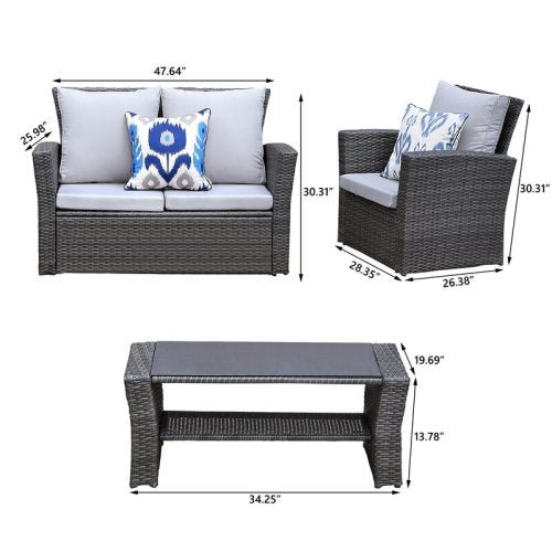 4-Pieces Outdoor Patio Set - Pier 1