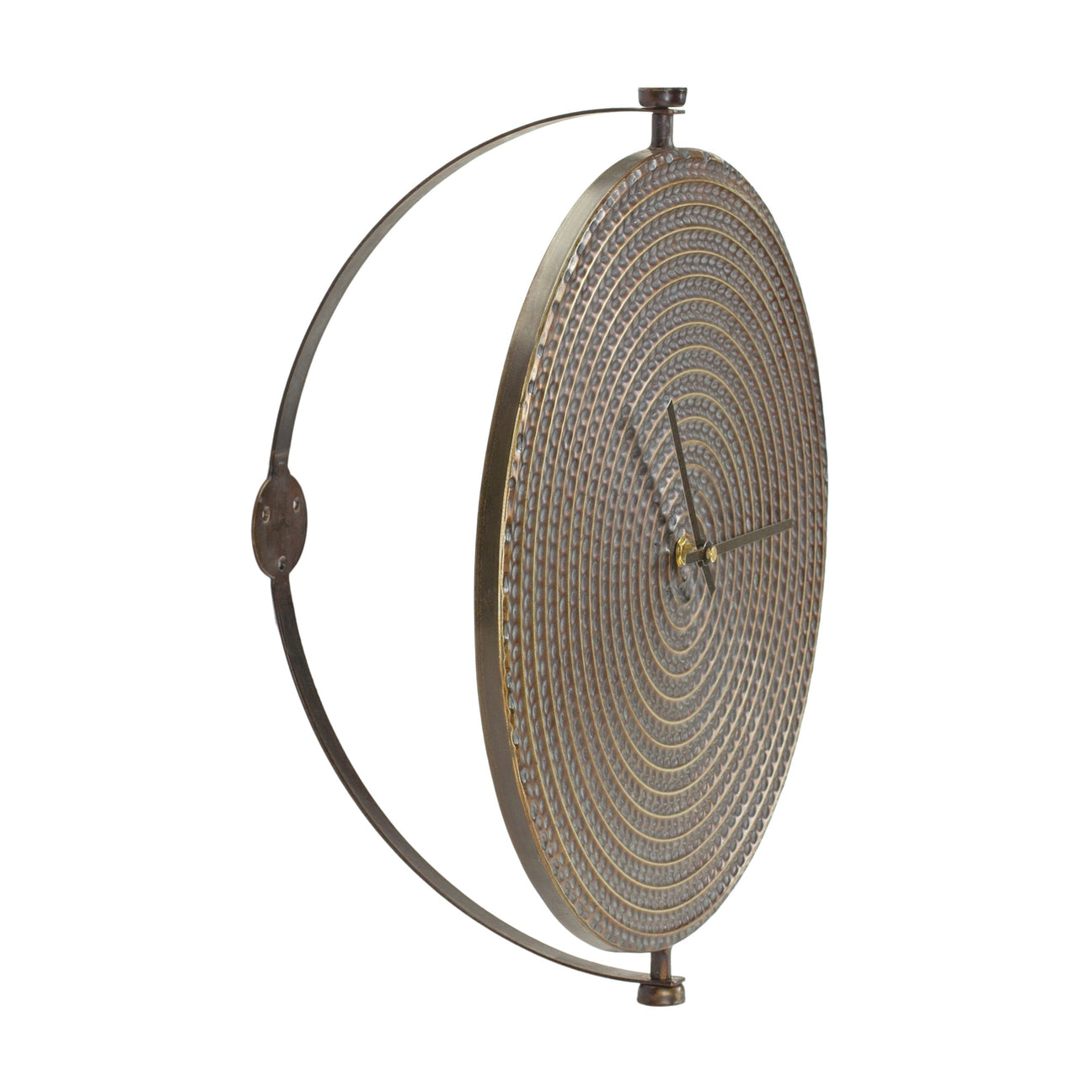Bronze Metal 15" Wall Clock with Suspended Stand - Pier 1