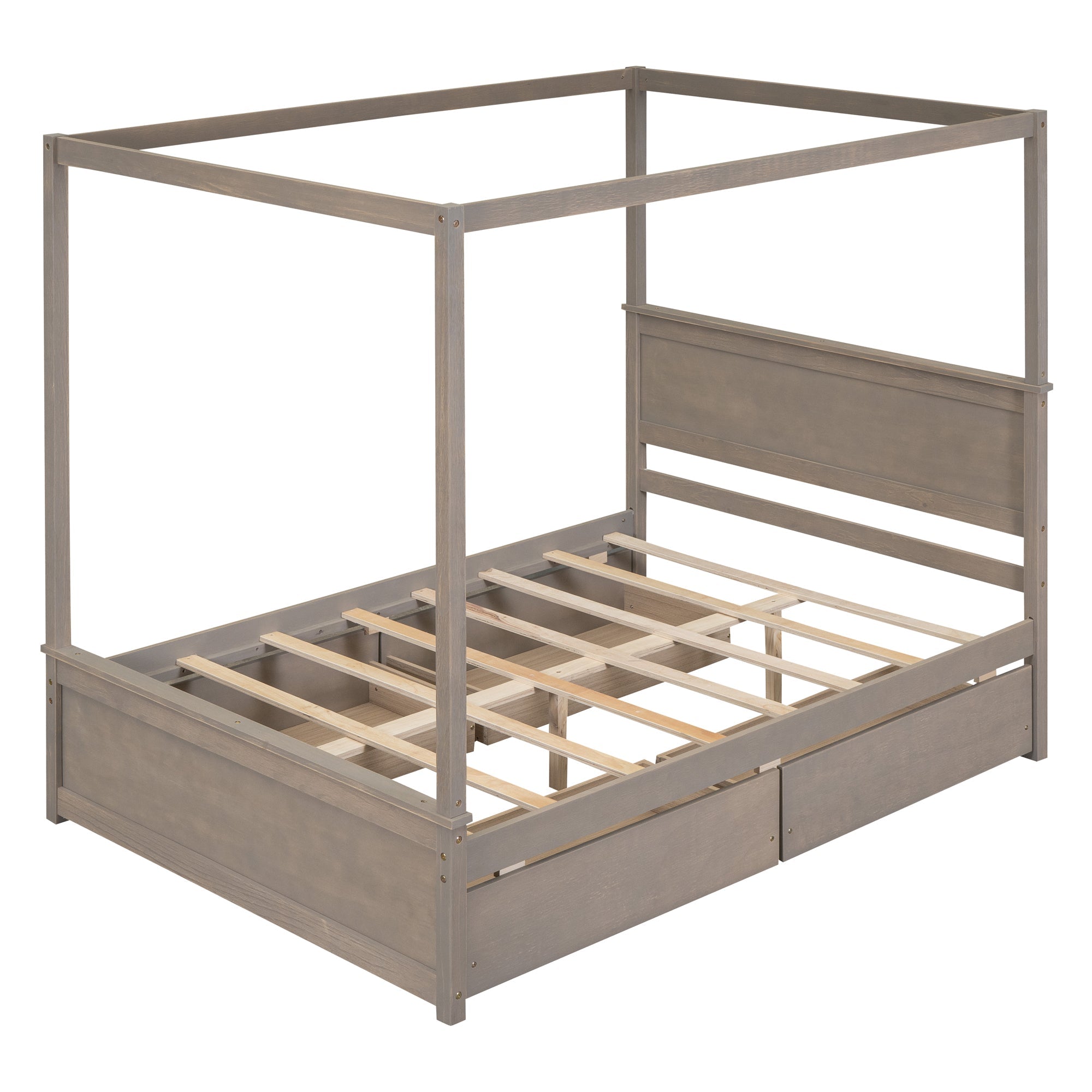 Grant Canopy Bed with Four Drawers - Pier 1