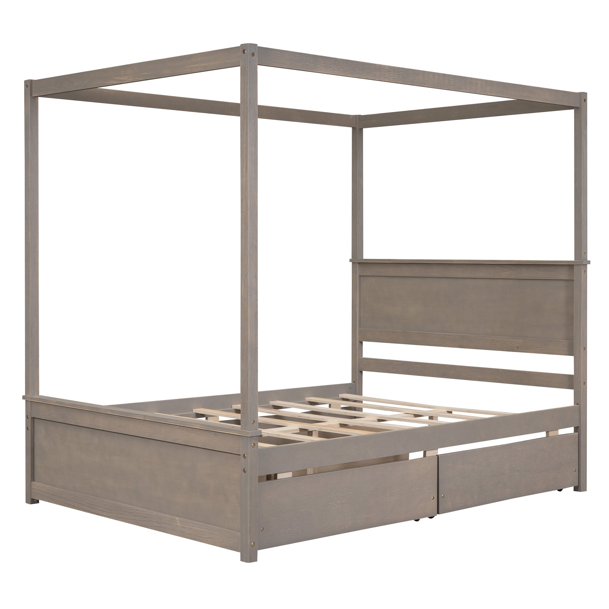 Grant Canopy Bed with Four Drawers - Pier 1