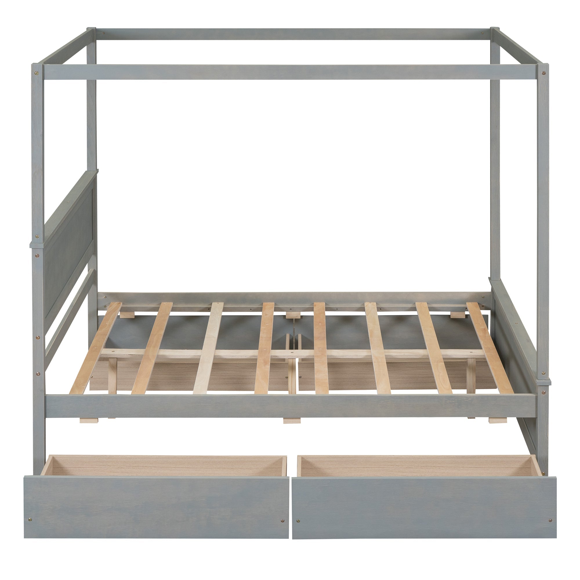 Grant Canopy Bed with Four Drawers - Pier 1