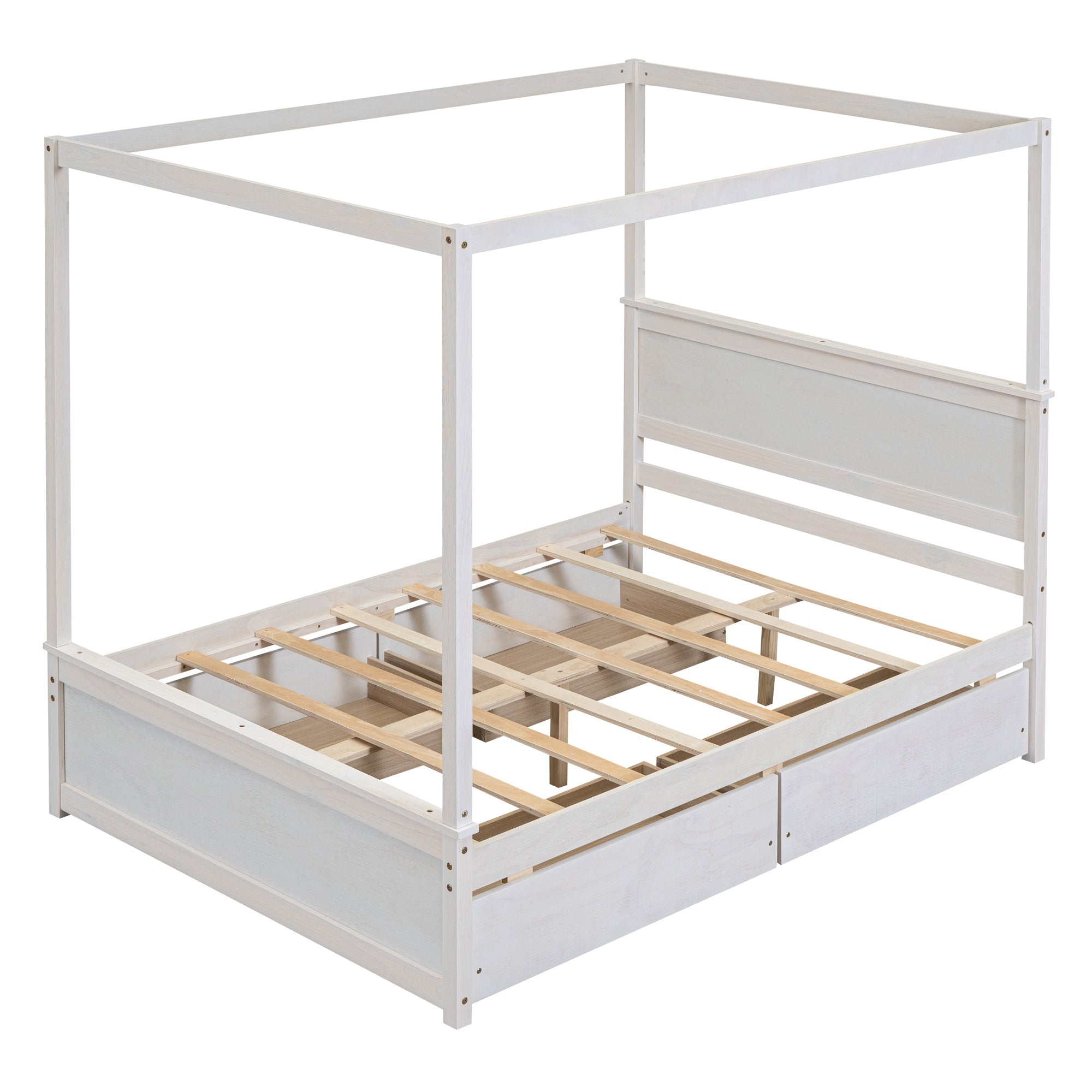 Grant Canopy Bed with Four Drawers - Pier 1