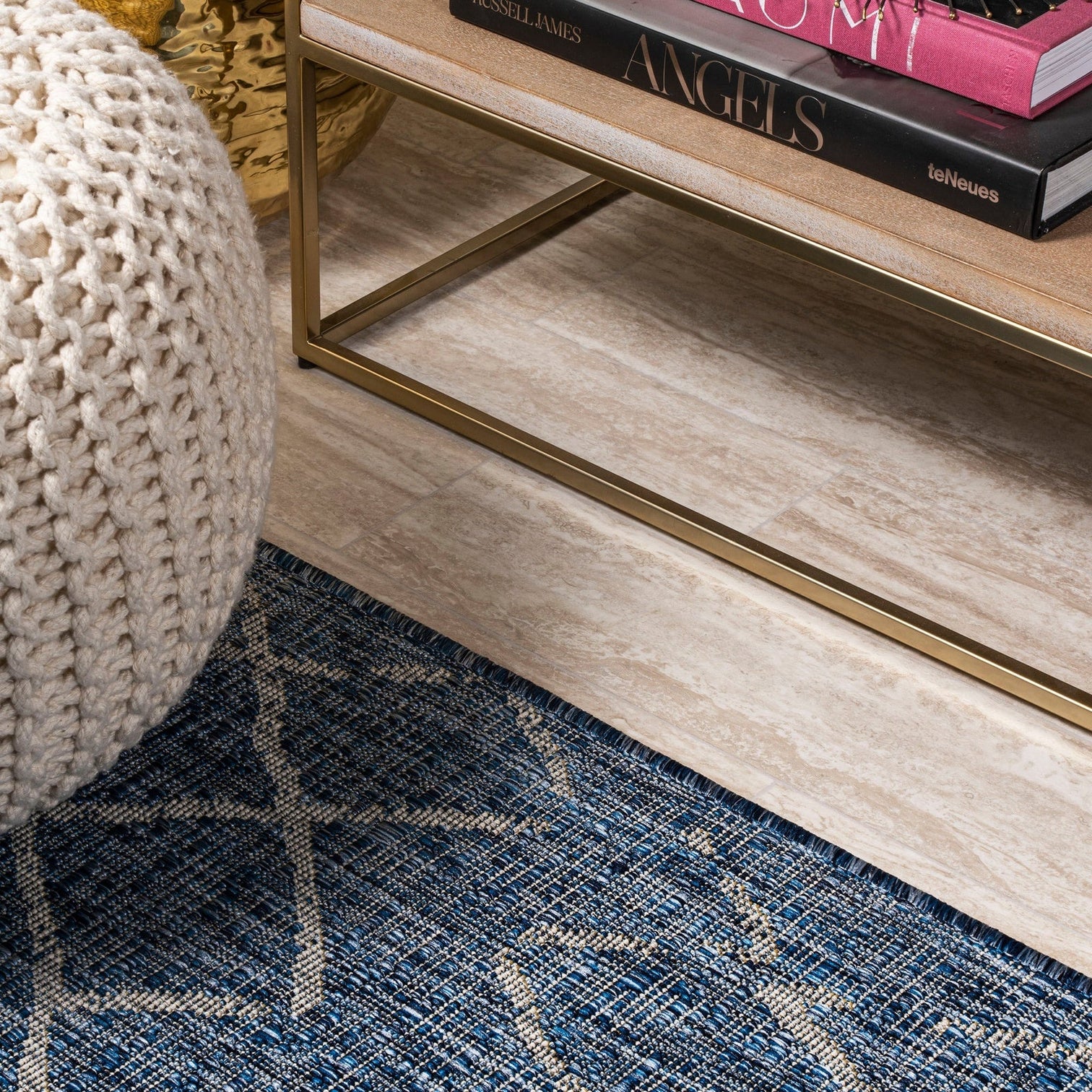Madaba Moroccan Trellis Indoor/Outdoor Area Rug - Pier 1