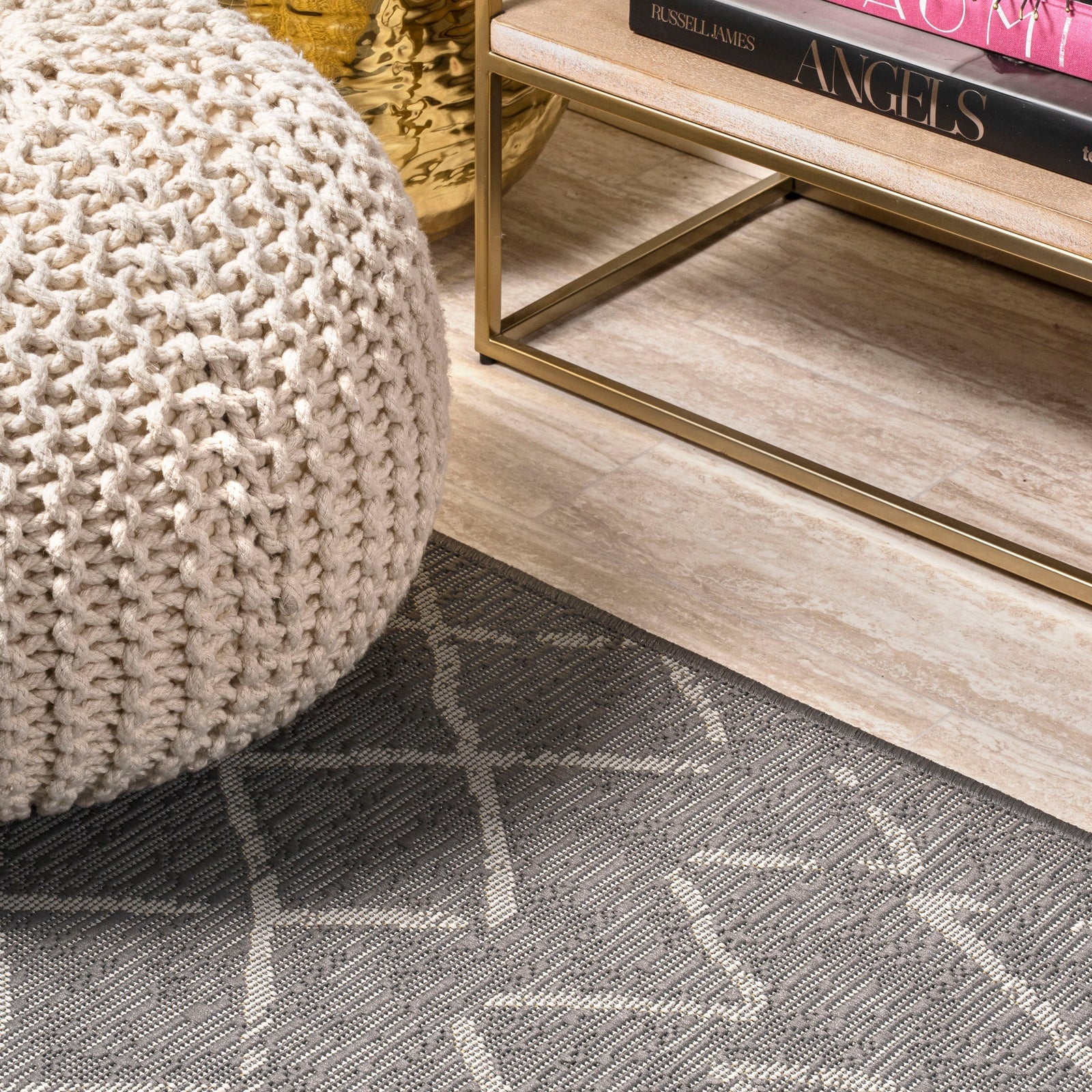 Madaba Moroccan Trellis Indoor/Outdoor Area Rug - Pier 1