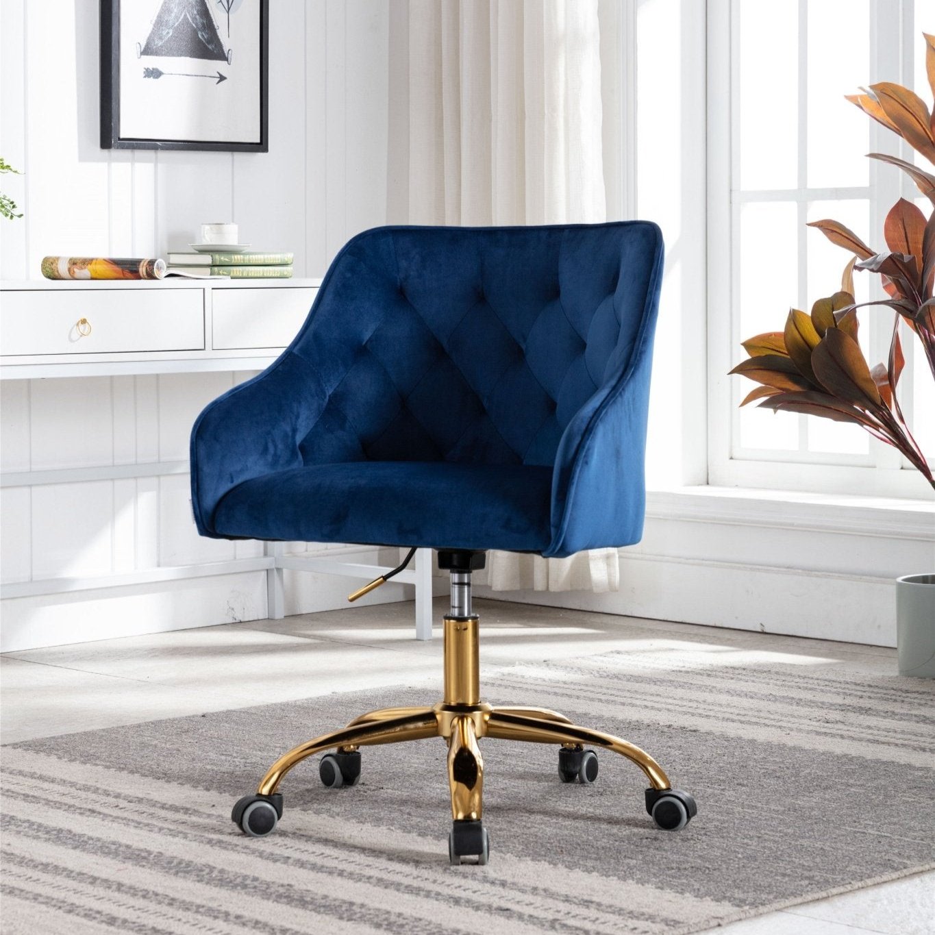 Tufted Swivel Desk Chair - Pier 1
