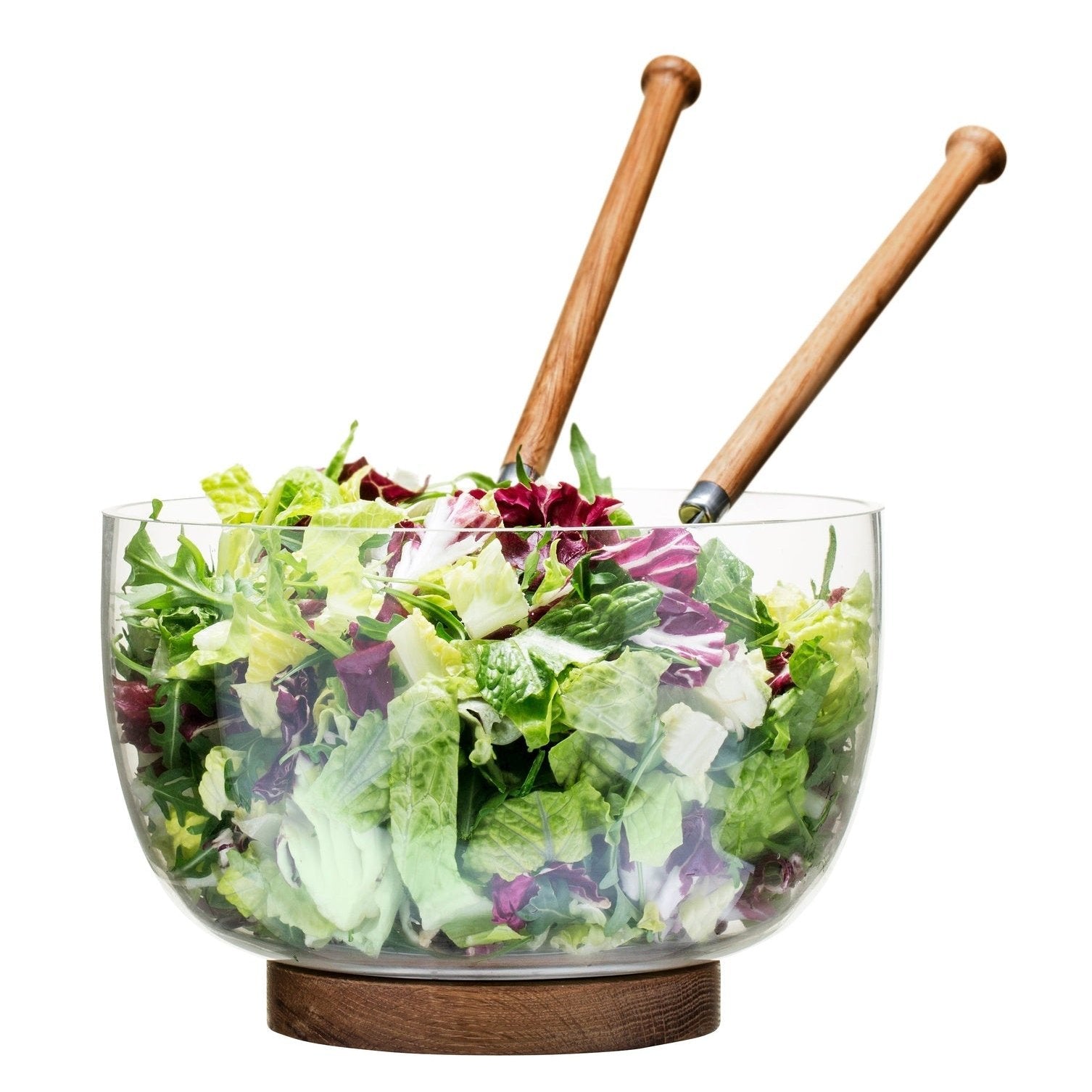 Nature Salad Bowl w/ Trivet, Oak - Pier 1