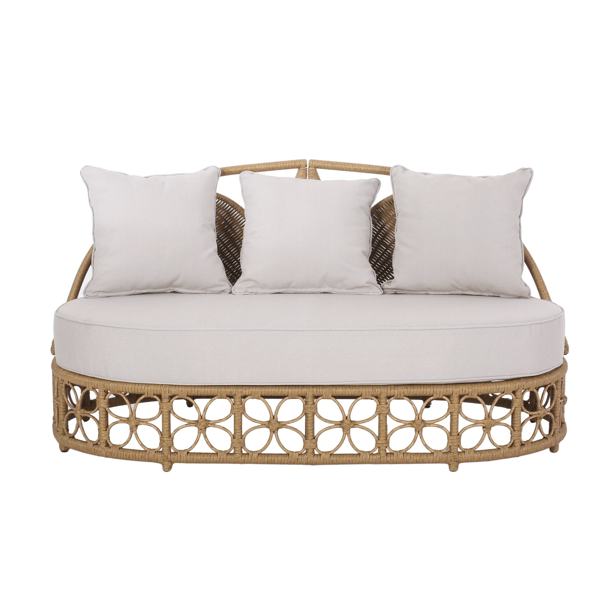 Outdoor Wicker Daybed With Pillows - Pier 1