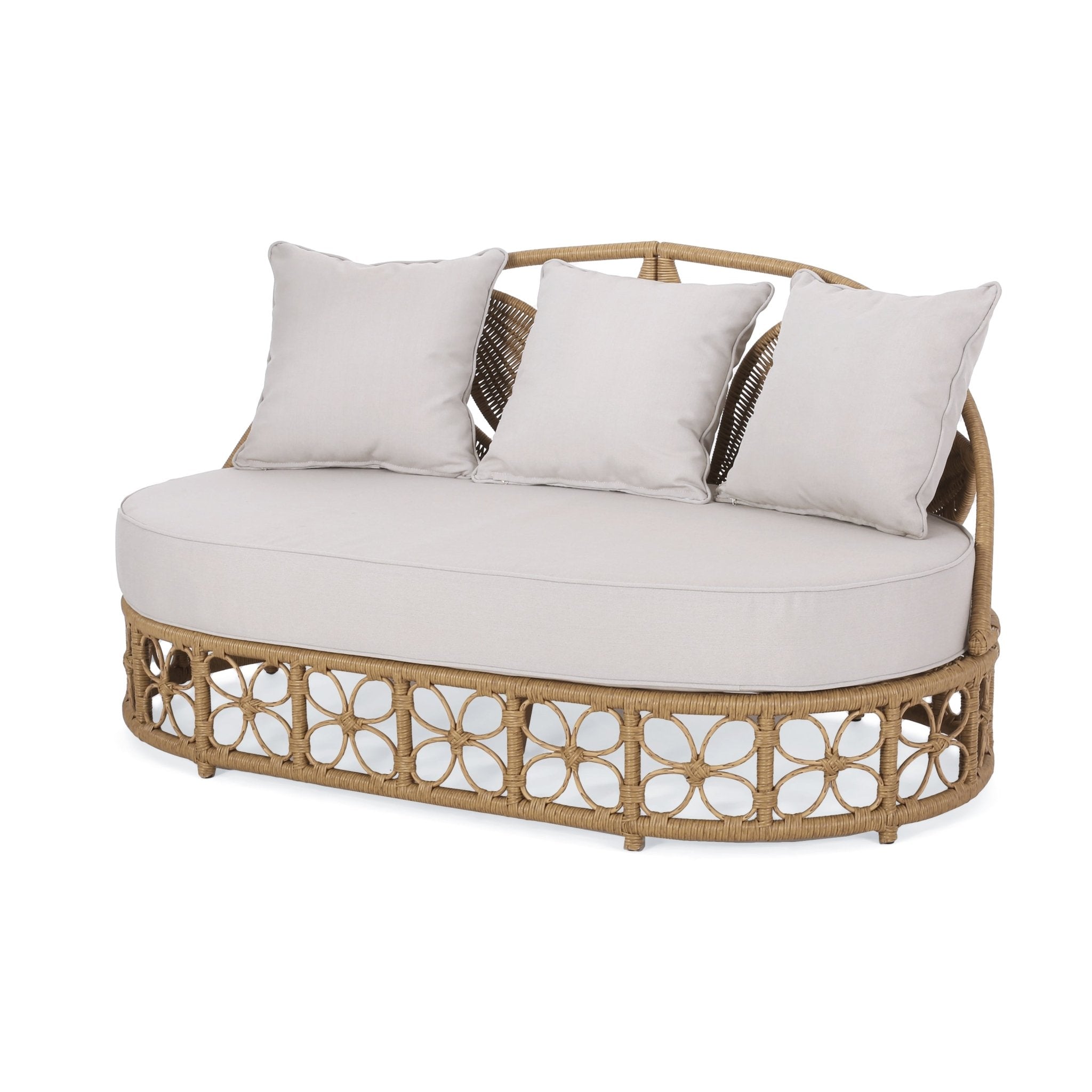 Outdoor Wicker Daybed With Pillows - Pier 1