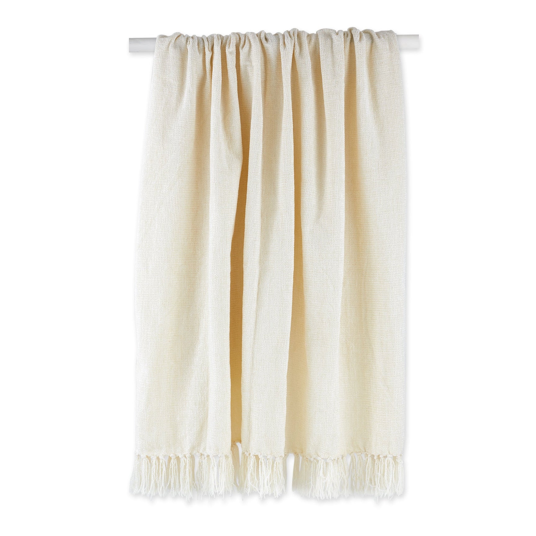 Soft Cream Chenille Throw - Pier 1