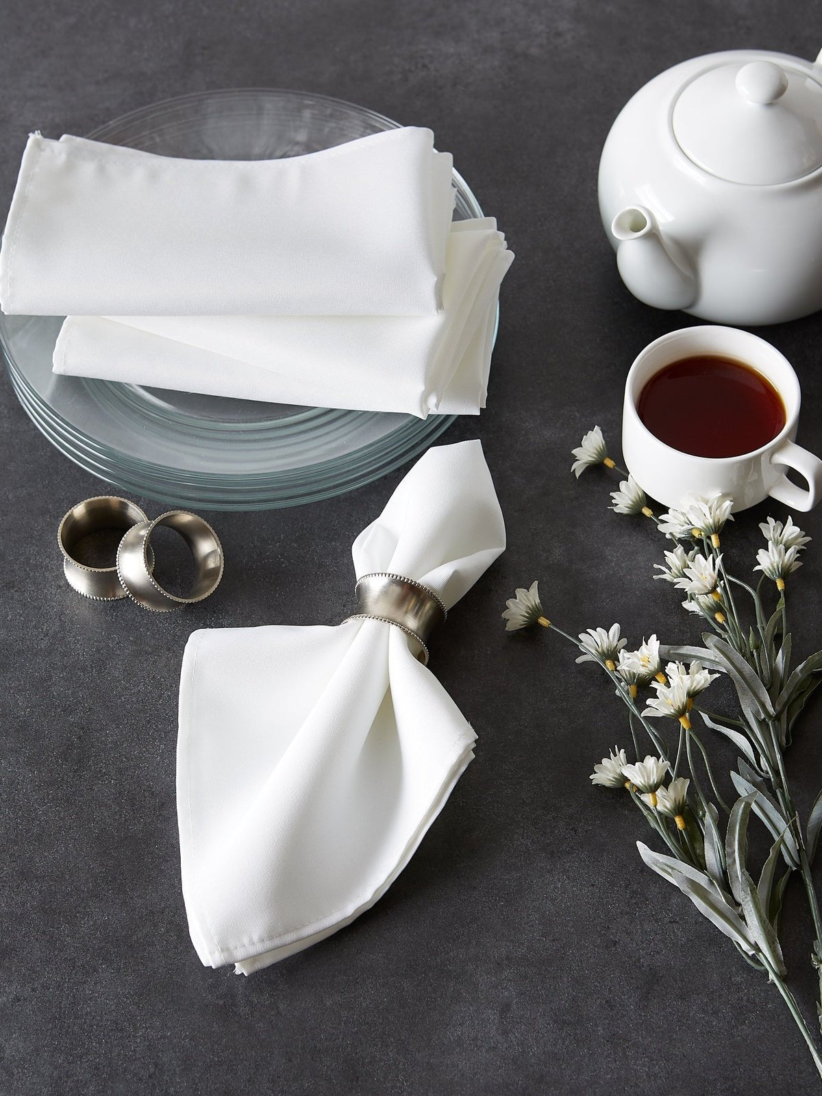 White Commercial Quality 18"x18" Napkins, Set of 6 - Pier 1