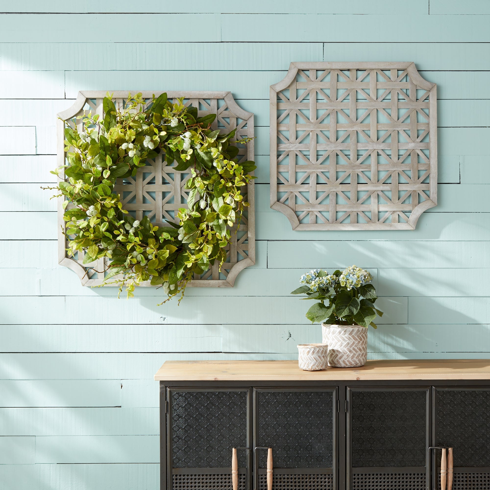 Woven Wood Square Wall Hanging, Set of 2 - Pier 1